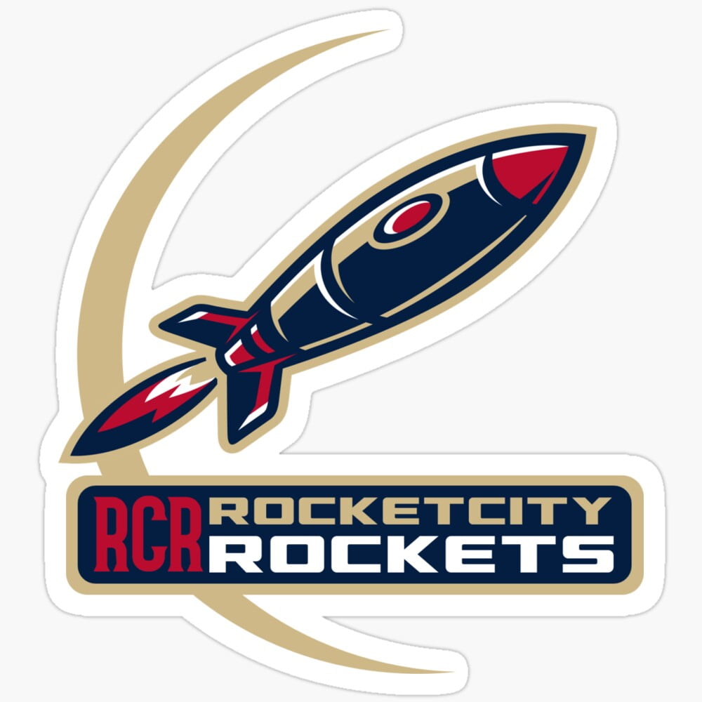 Rocket City Rockets Fan Gear - Moon Sticker Phone Decal Water Bottle ...