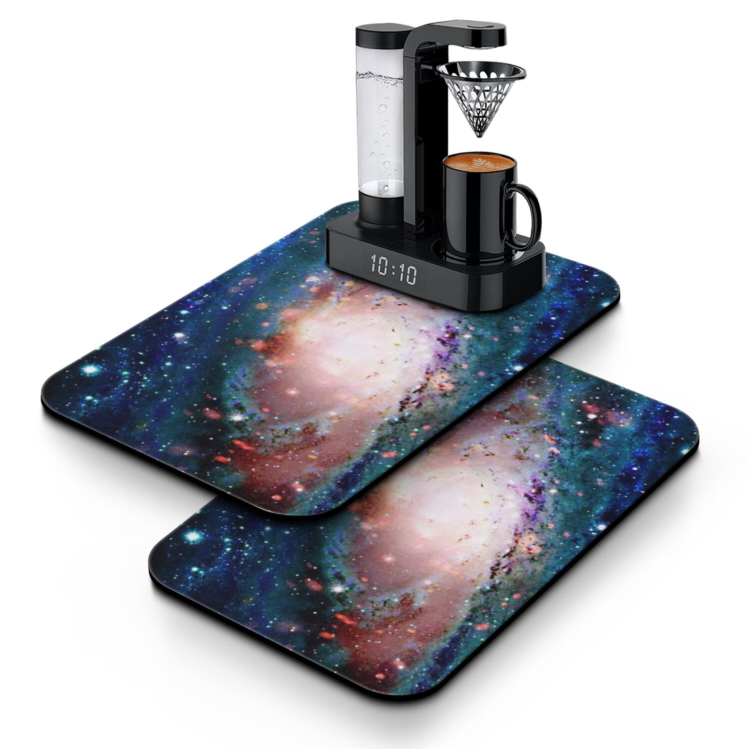 Rocket Dish Drying Mat, Alien Starry Night Sky Space Geek Absorbent ...