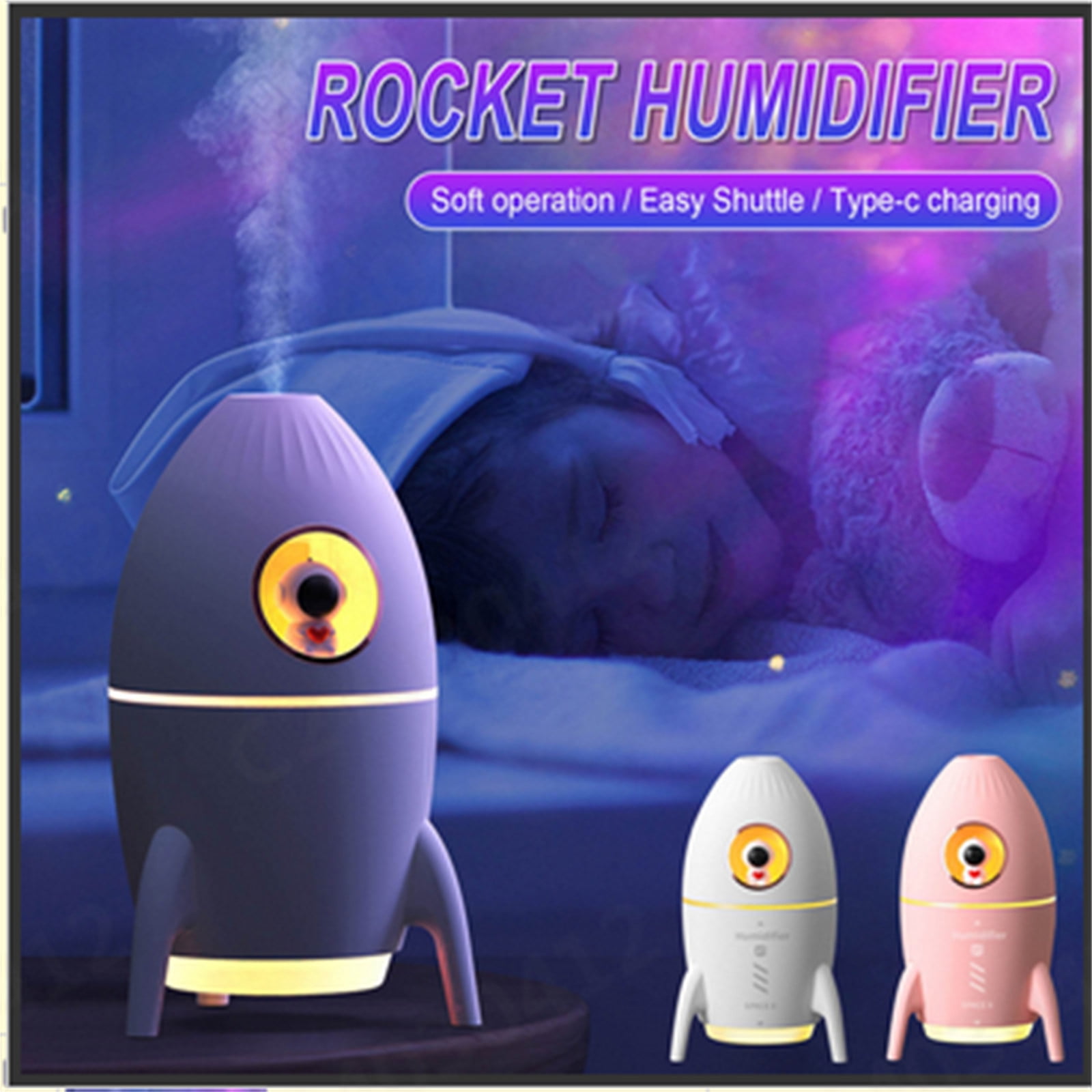 Rocket Humidifier Kadlawus Under $5 ! Small Desktop Humidifier with ...