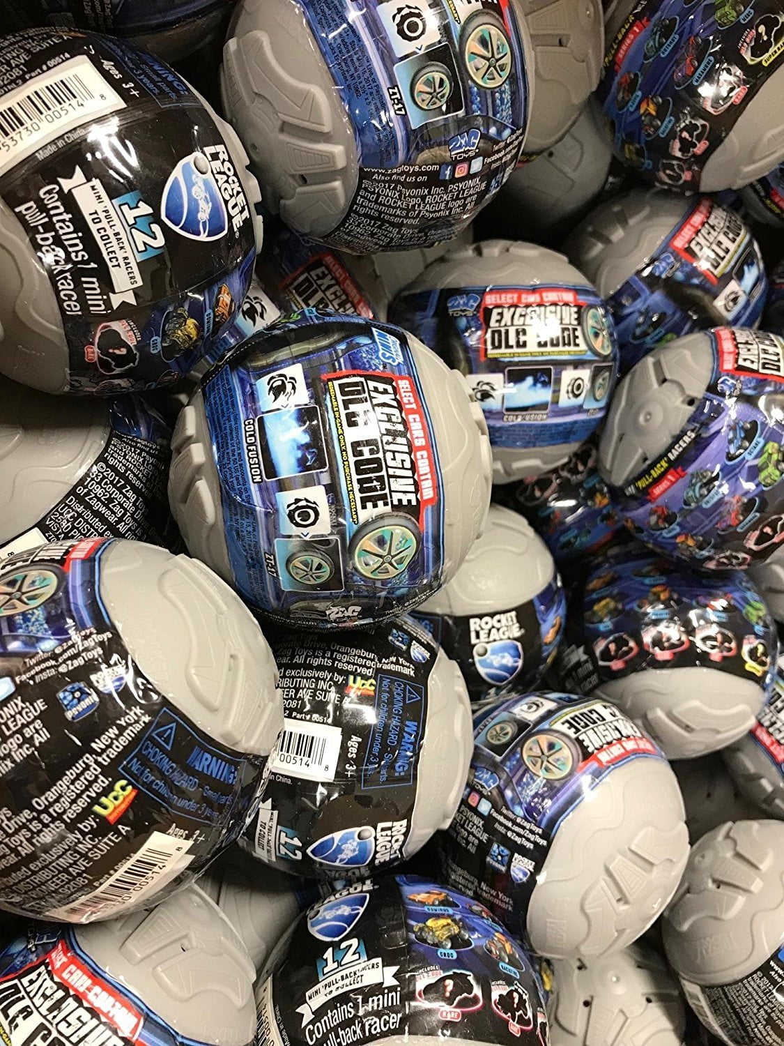 Rocket League Toy Car - Mini Pull-Back Racer, Mystery Ball 5-Capsules ...