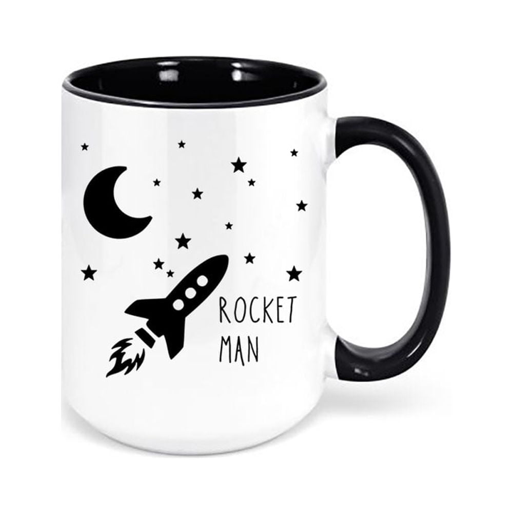 Rocket Man, Rocket Man Mug, Space Gift, Rocket Ship, Coffee Gift, Space ...