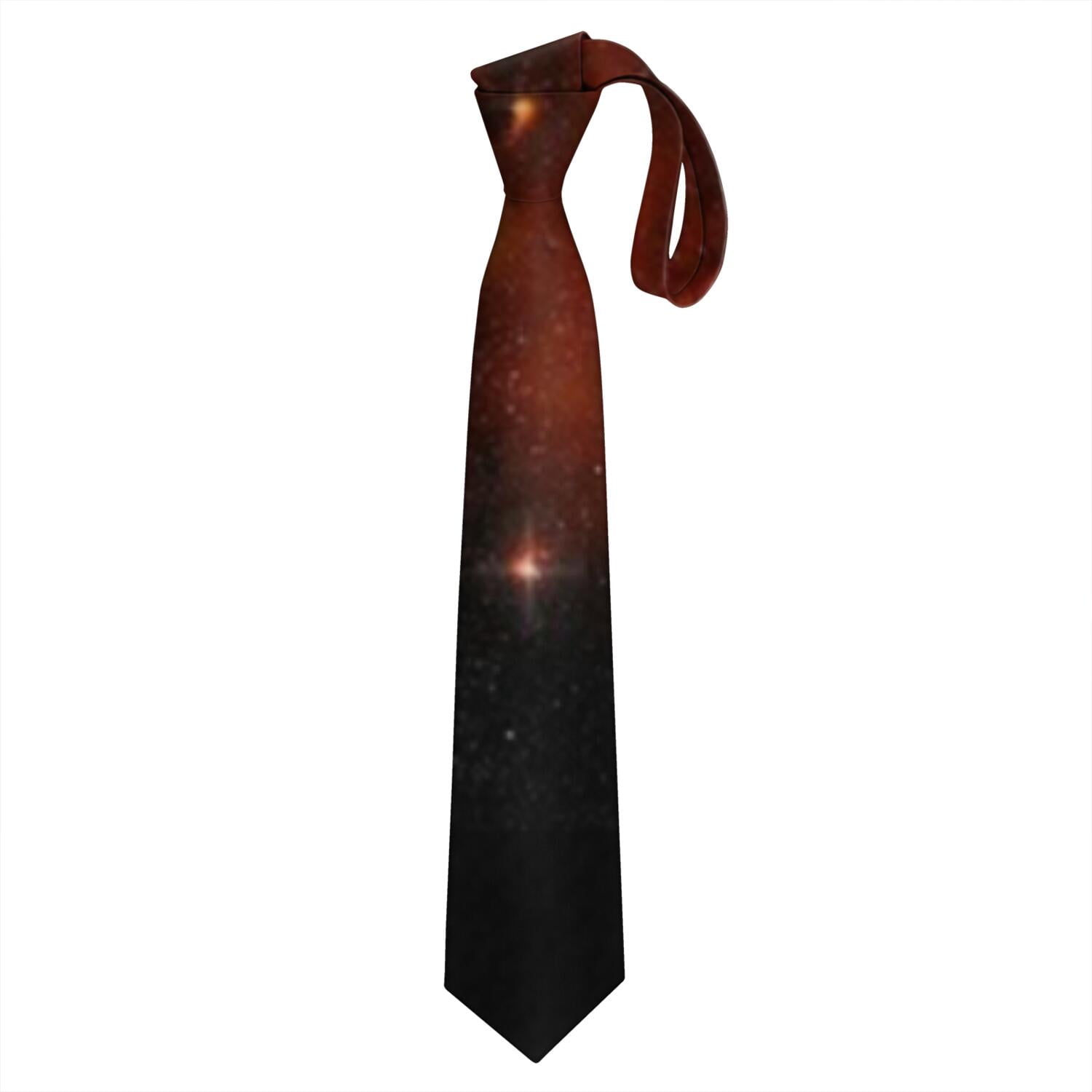 Rocket Nebula Alien Themed Men's Tie - Classic Satin Formal Tie for ...
