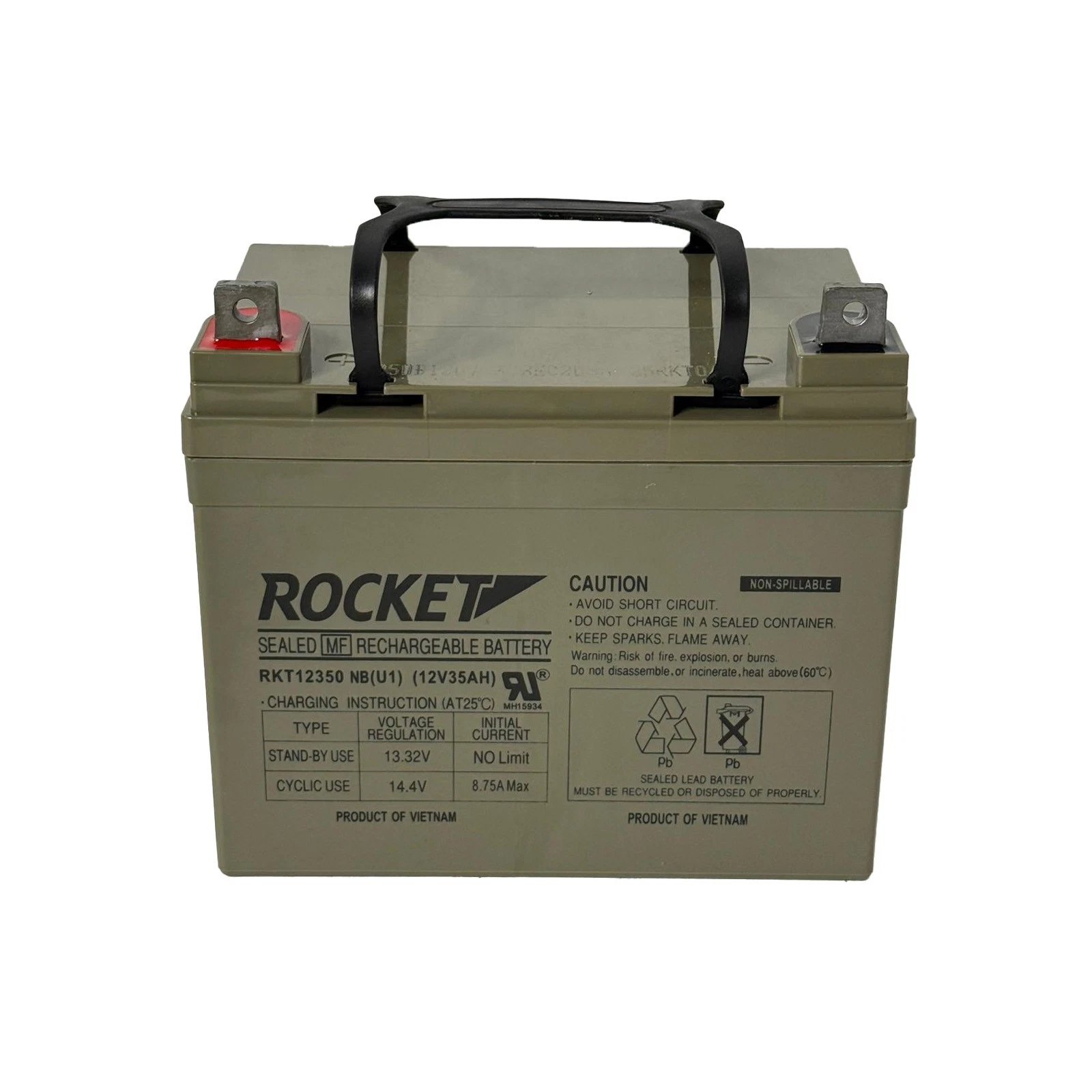 ROCKET RKT12350 NB(U1) 12V 35Ah Sealed Lead Acid (SLA) Rechargeable ...