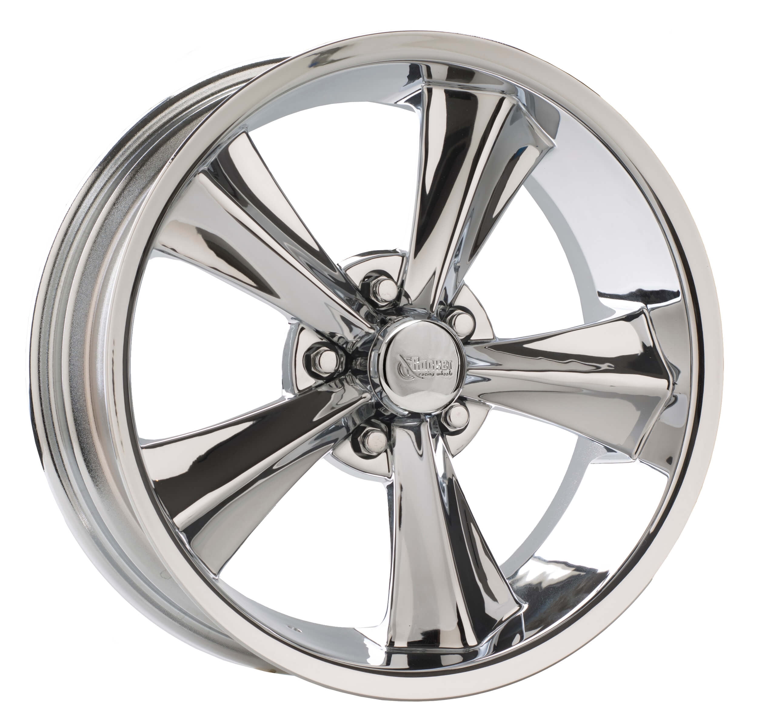 Rocket Racing Wheels R14-876145 18x7 Booster Chrome 5x4.75 4.5 bs ...