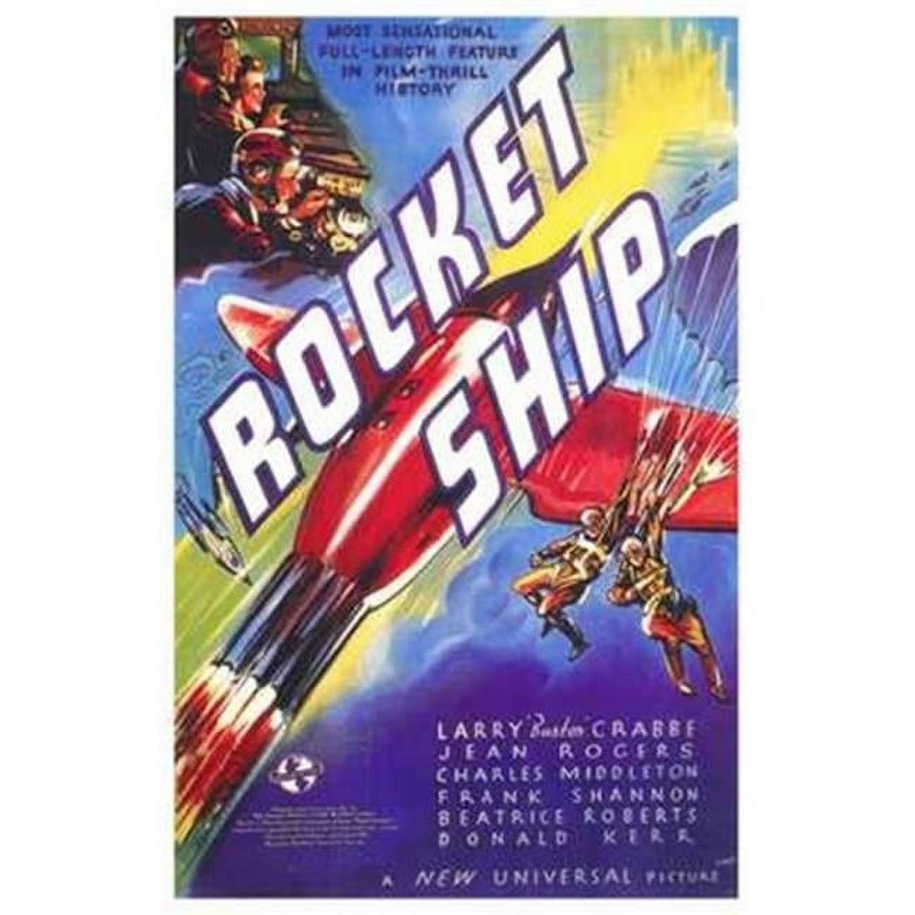 Rocket Ship Movie Poster - 11 x 17 in. - Walmart.com