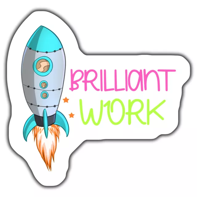 Rocket Ship Sticker, Brilliant Work Sticker, Motivational Sticker, Cool ...