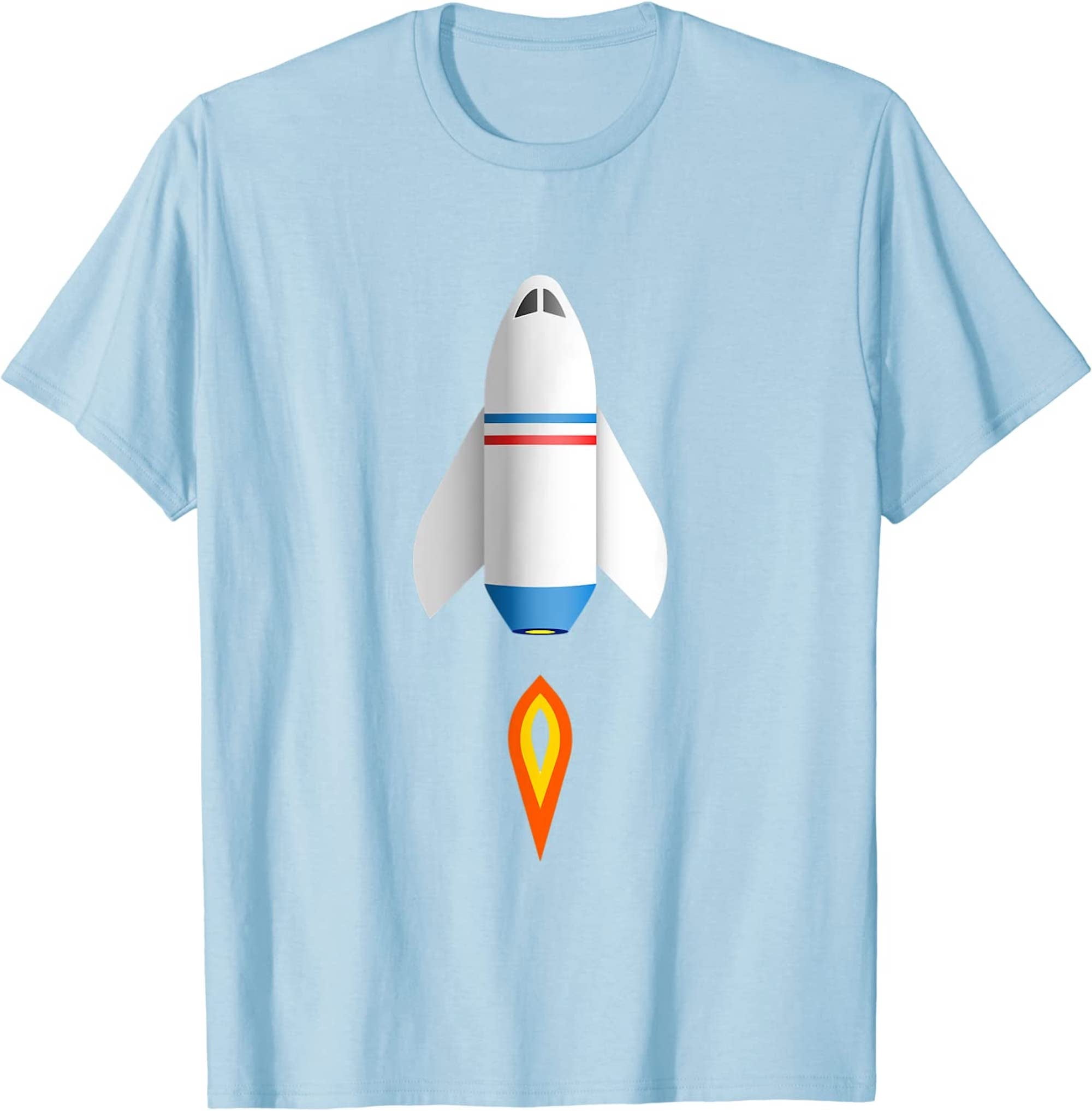 Rocket Spaceship Starship Shuttle Airplane Flying into Space T-Shirt ...