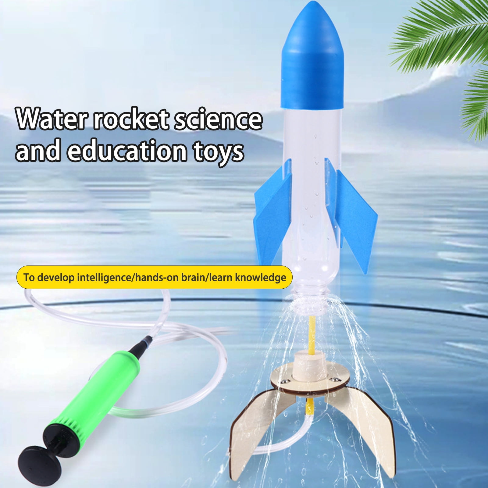 Rocket Sprinklers Toys Water Splash Rocket Outdoor Water Play Science ...