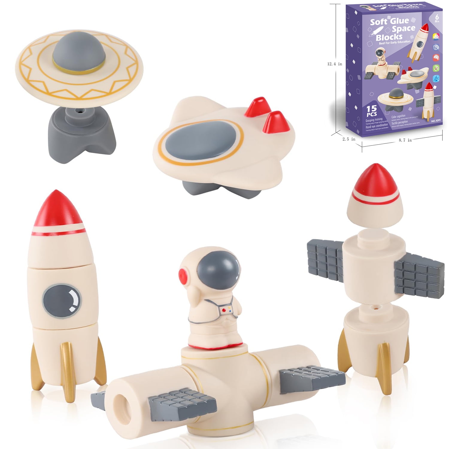 Echo Toys Spaceship Rocket Set Piece Space Program NASA, 50% OFF