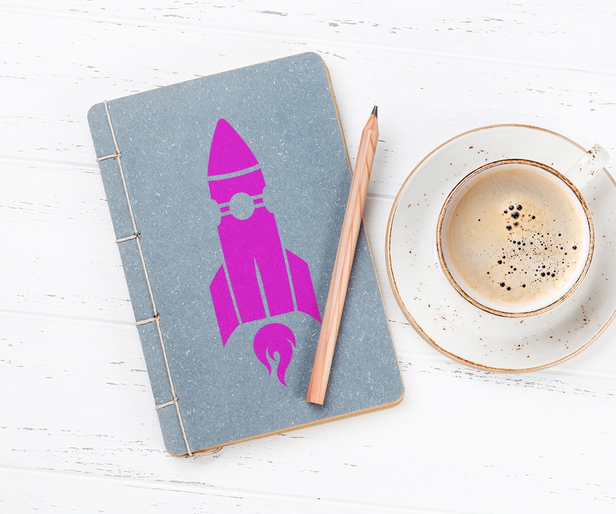 Rocket Stencil - Art and Wall Stencil (18"x12") - Walmart.com
