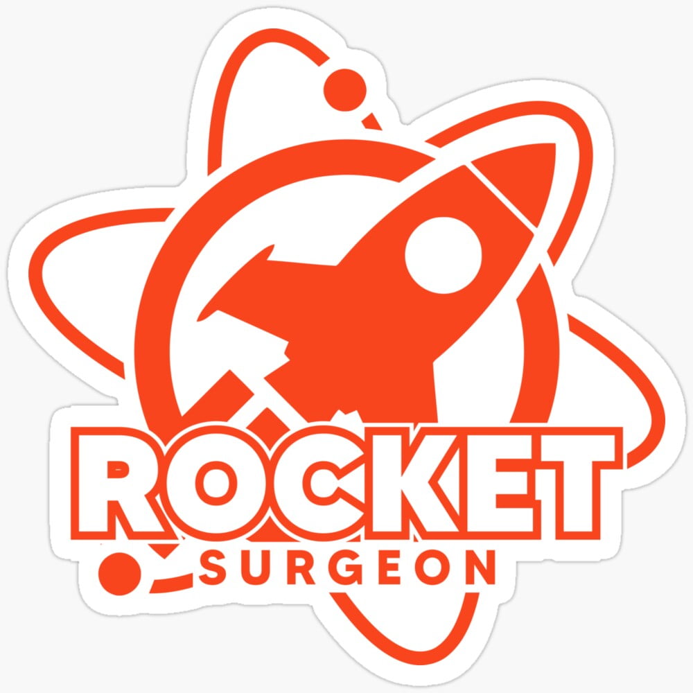 Rocket Surgeon Sticker Phone Decal Water Bottle Stickers Car Decals ...