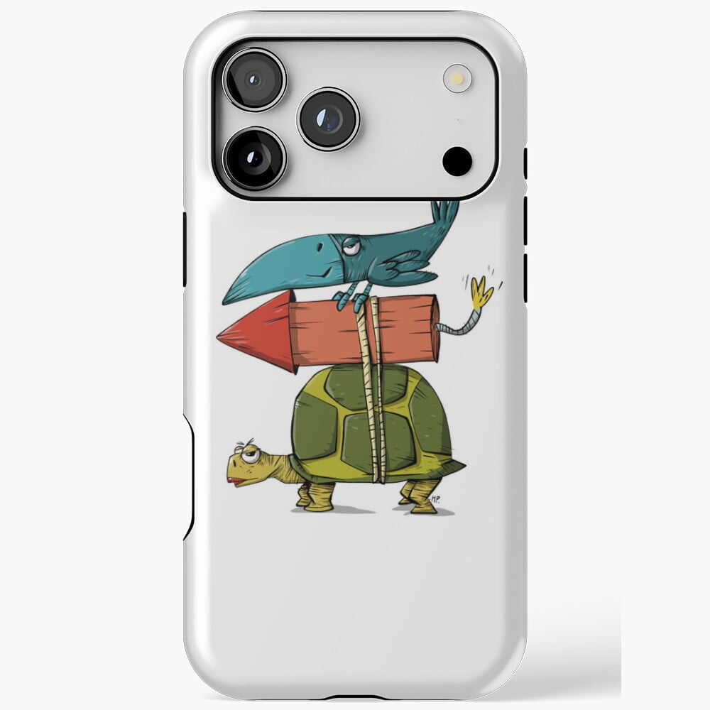 Rocket Turtle Funny Cartoon Space Adventure Phone Case for iPhone 11 ...