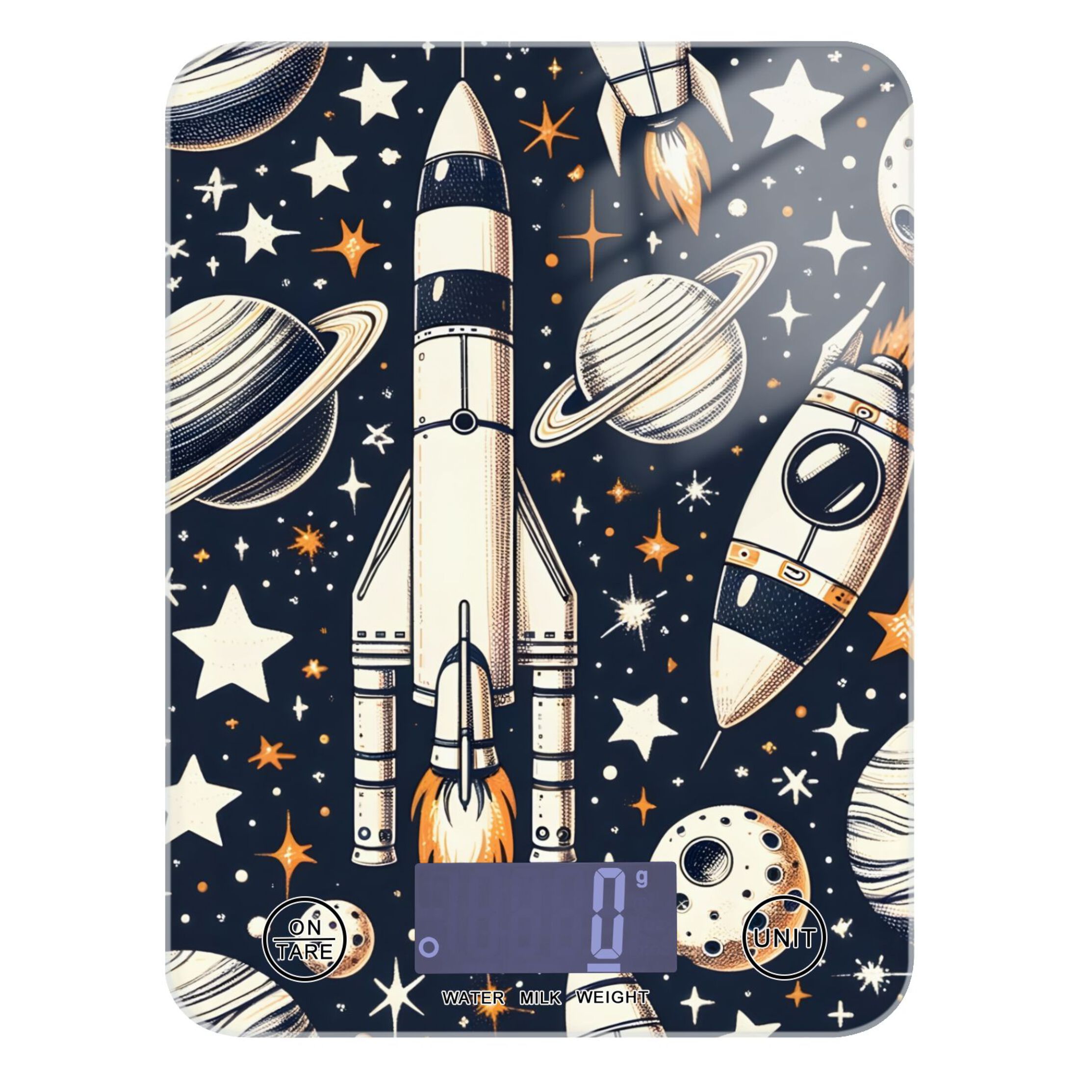 Rocket in Cosmos Space Food Scale Multifunction Digital Kitchen Scale ...