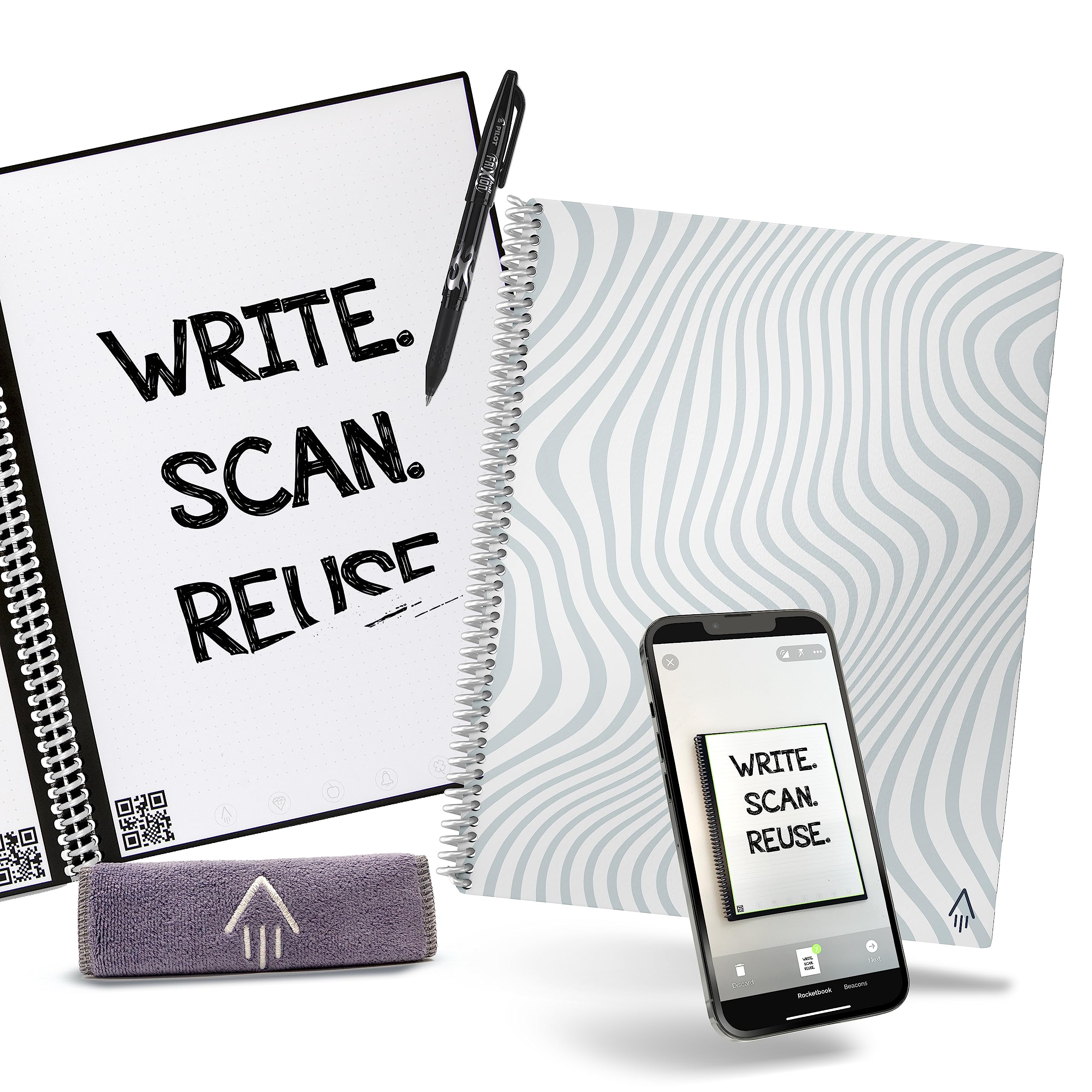 Rocketbook Core Reusable Smart Notebook | Innovative, Eco-Friendly ...