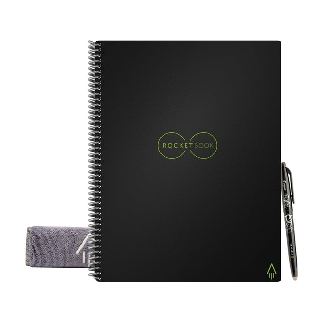 Rocketbook Core Smart Notebook 8.5" x 11" Dot-Grid Ruled 16 Sheets ...