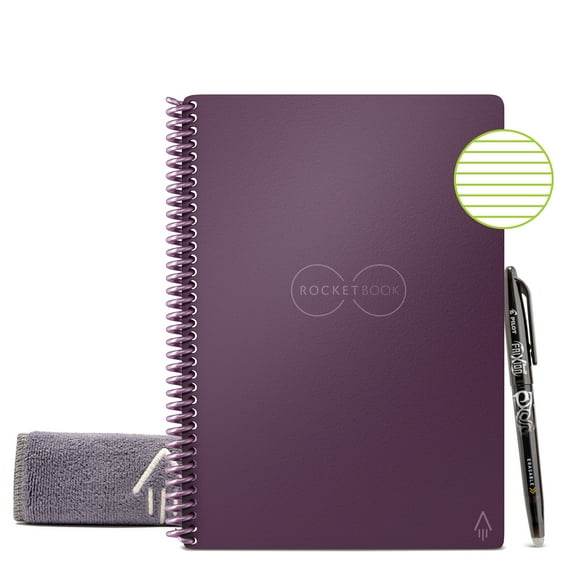 Rocketbook Core Smart Reusable Notebook, Executive Size (6" x 8.8"), 36 ...