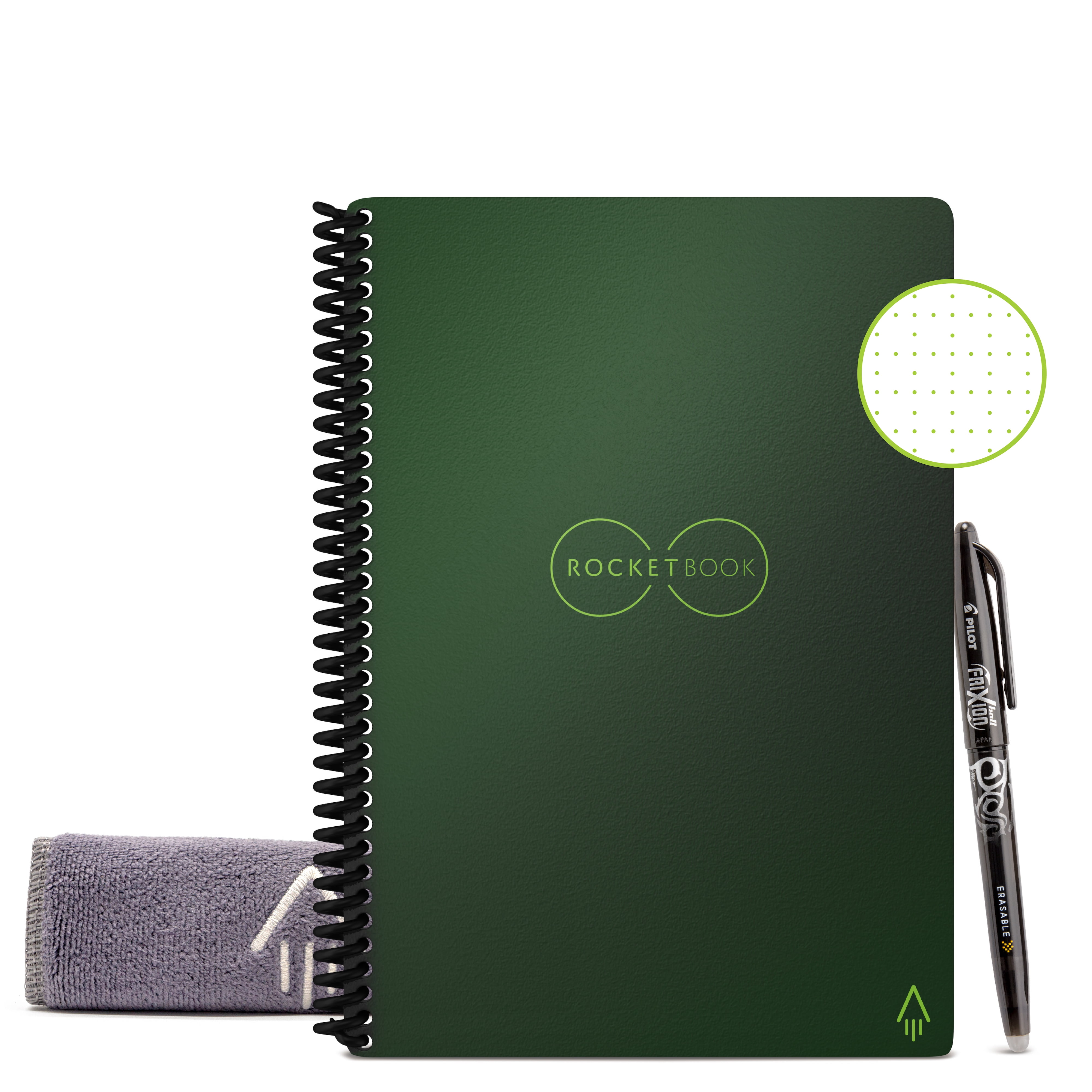 "Rocketbook Core Smart Reusable and Sustainable Smart Spiral Notebook ...