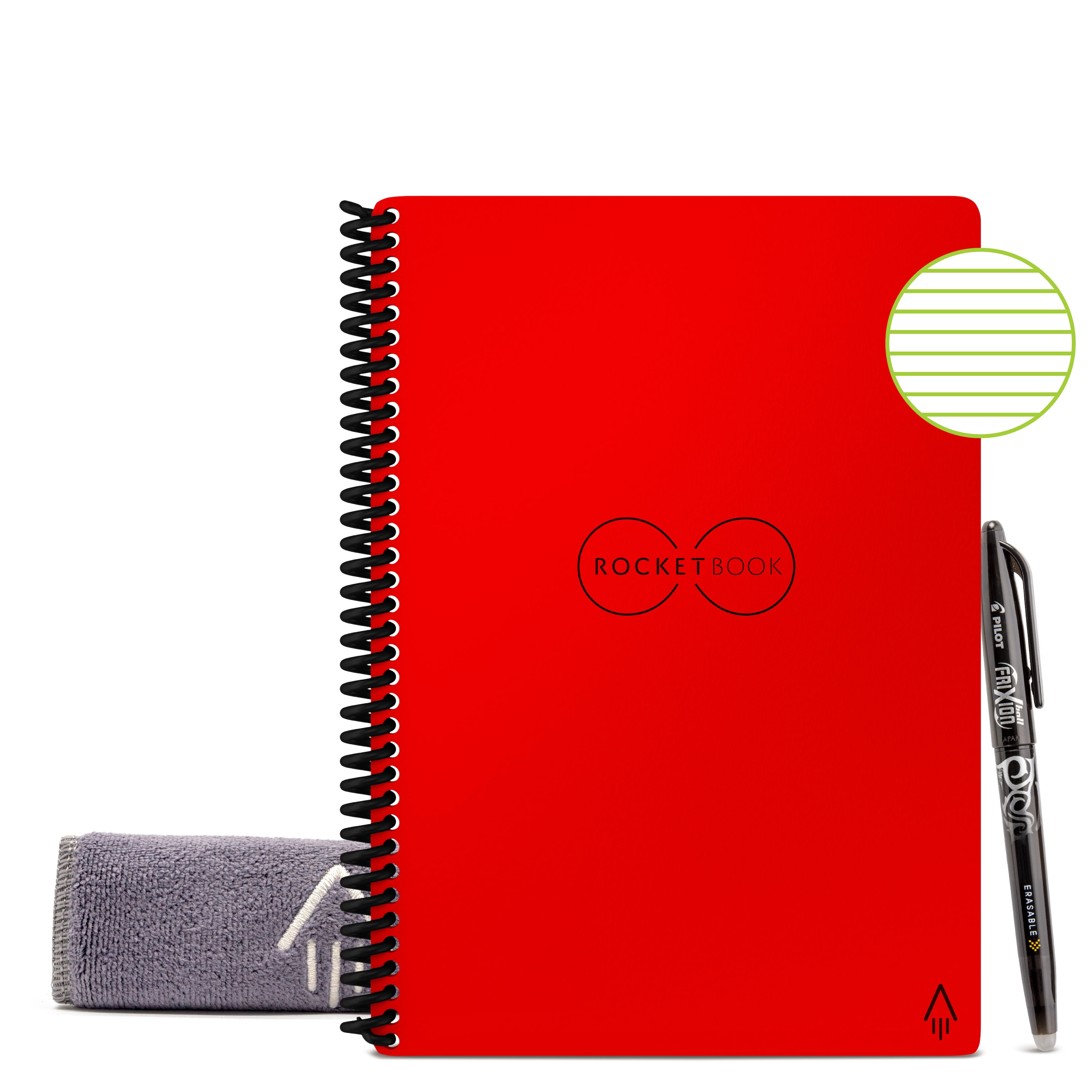 "Rocketbook Core Smart Reusable and Sustainable Smart Spiral Notebook ...