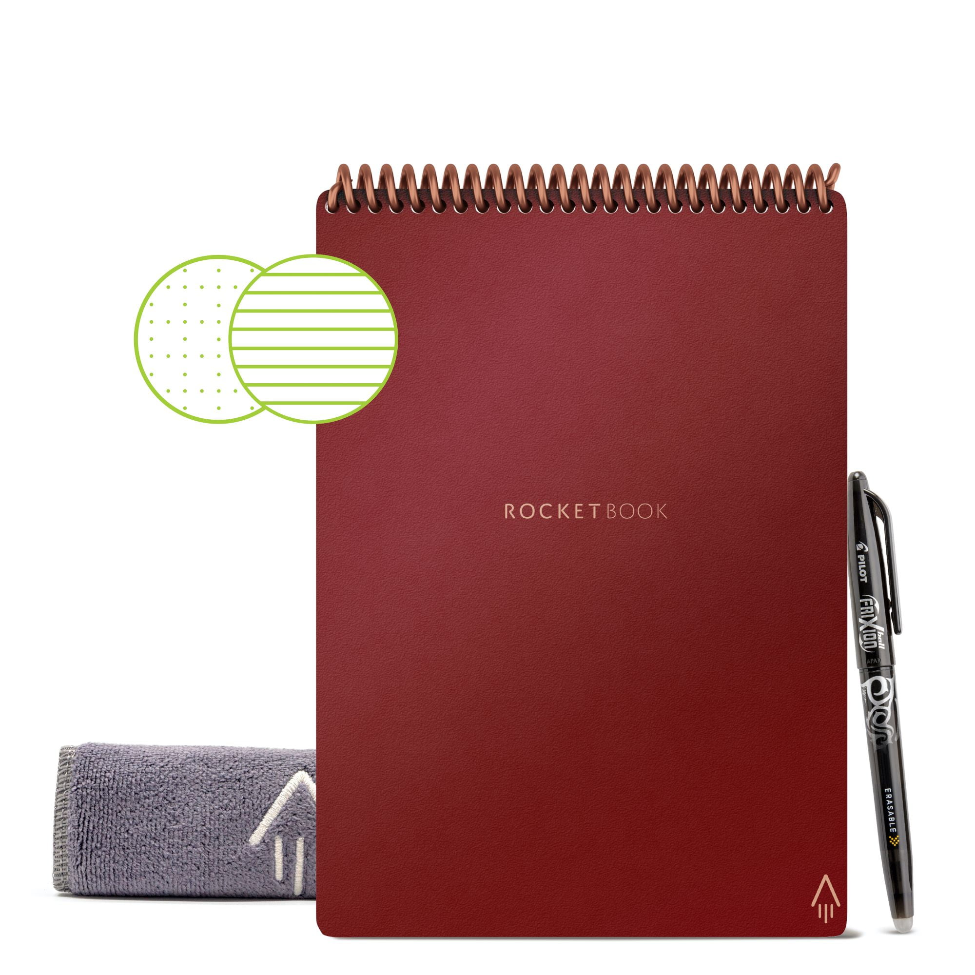 "Rocketbook Flip Digital Reusable and Sustainable Smart Spiral Notepad ...