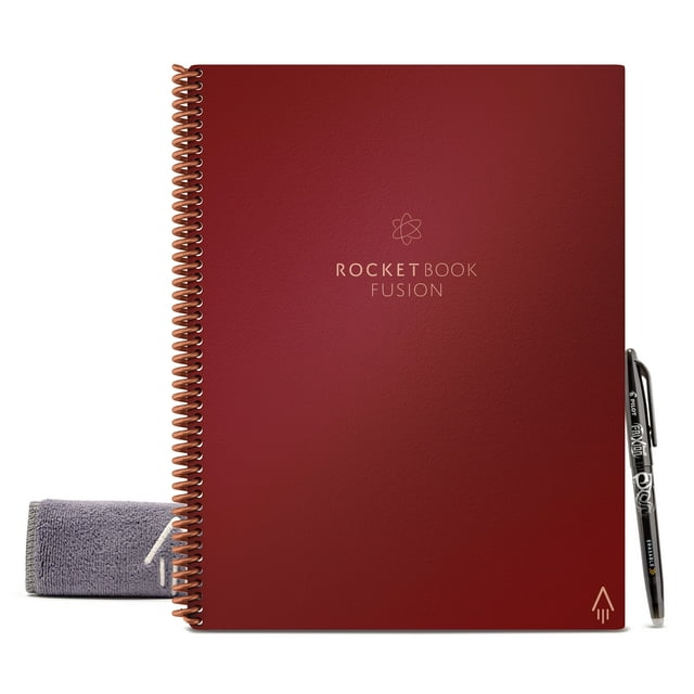"Rocketbook Fusion Smart Reusable and Sustainable Smart Spiral Notebook ...
