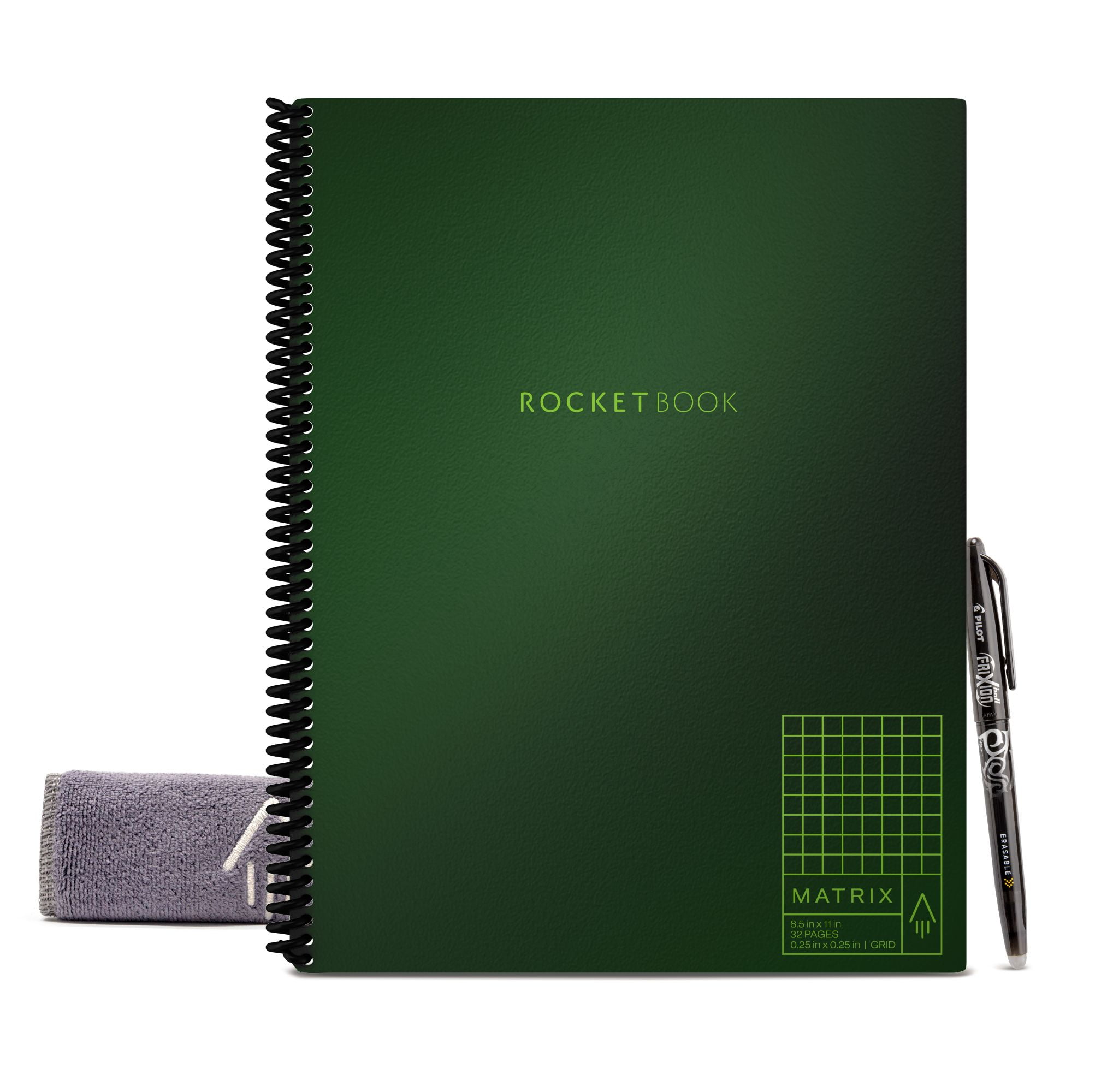 "Rocketbook Matrix Smart Reusable and Sustainable Smart Spiral Notebook ...