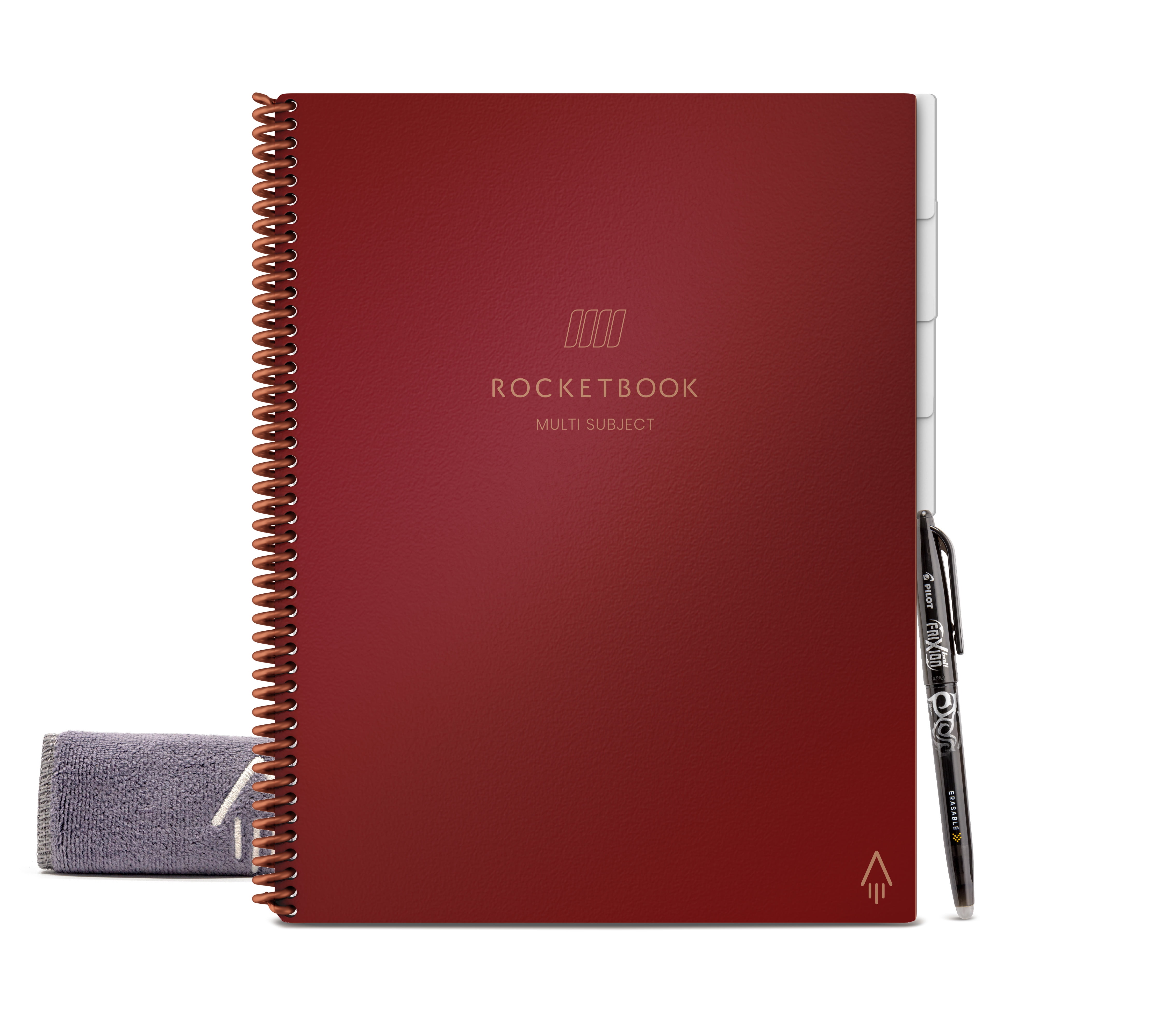 Rocketbook Reusable Multi-Subject Notebook, 70 Erasable Lined Pages, 8. ...