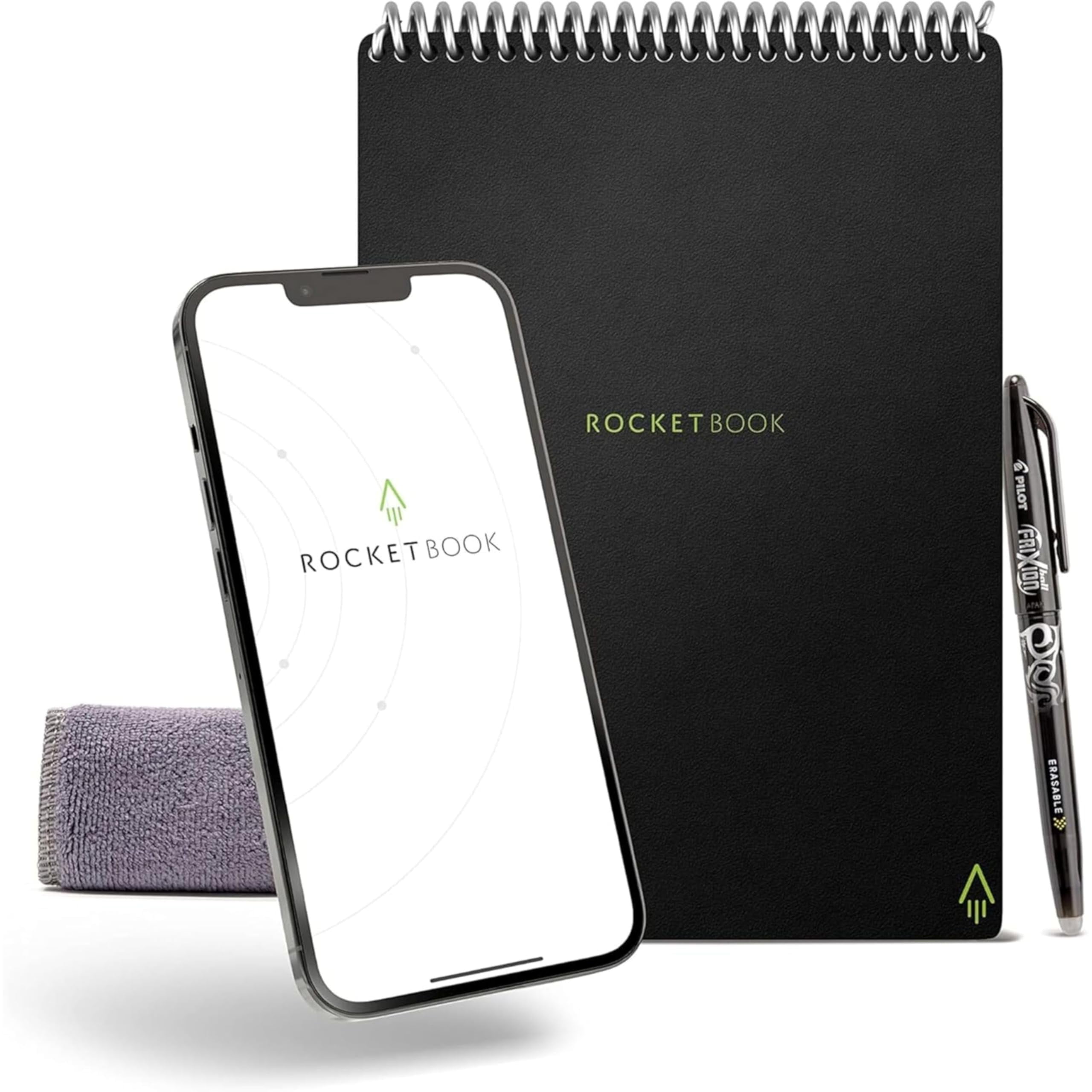 Rocketbook Smart Reusable Notebook, Flip Executive Size Spiral Notebook ...