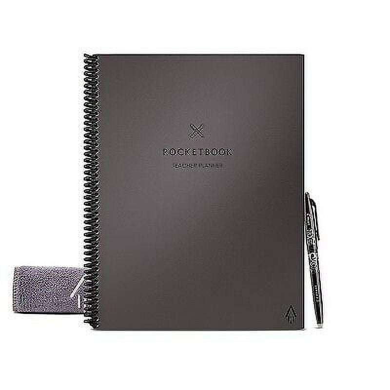 Rocketbook Undated Teacher Planner 11"x9" Gray - Walmart.com