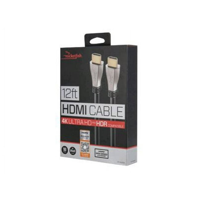 Rocketfish Rocketfish 12' Ft. In-Wall Hdmi Cable 18Gbps Ultra Hd 4K X ...