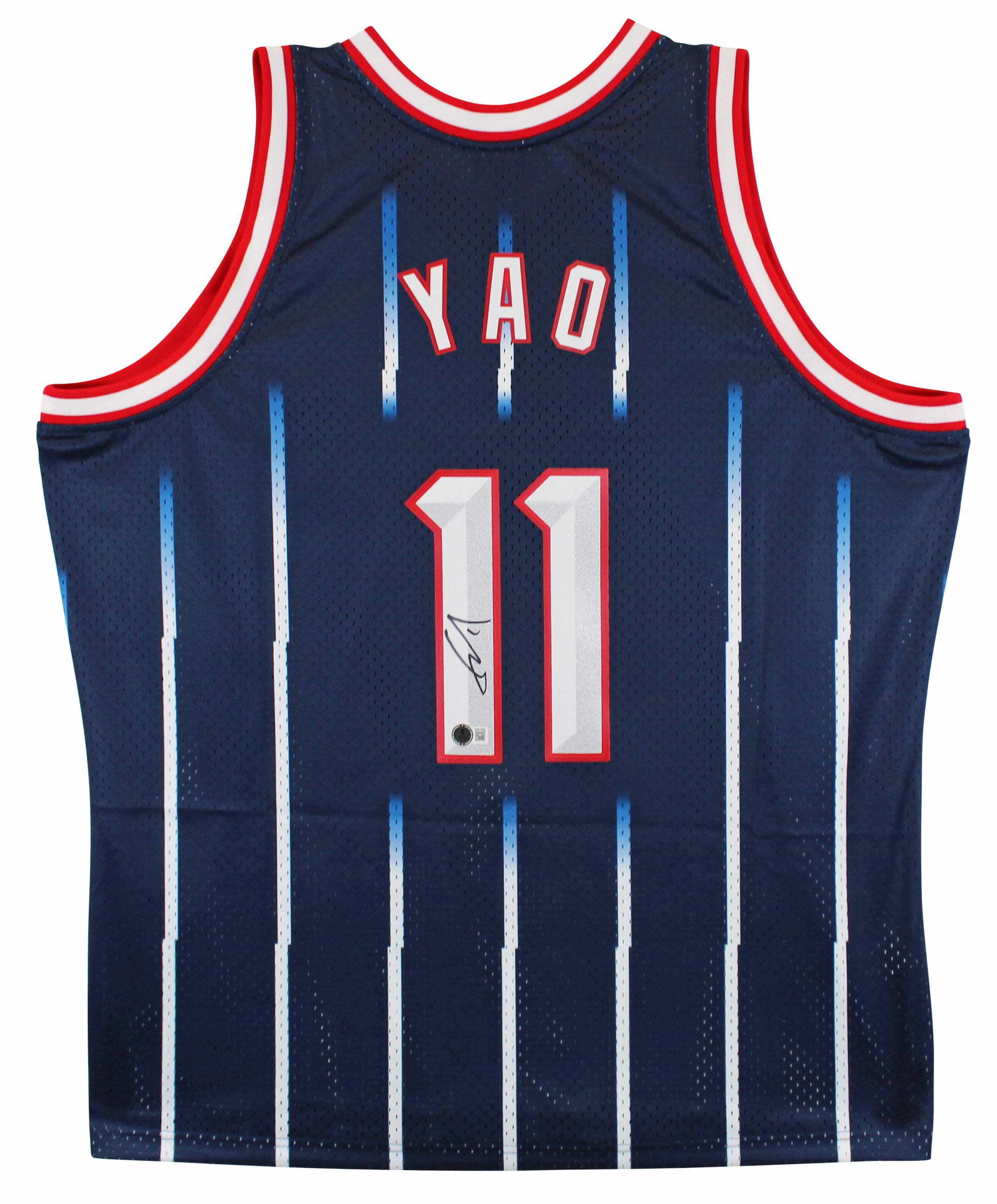 Rockets Yao Ming Signed Blue MN 2002-03 HWC Swingman Jersey BAS Witnessed - Walmart.com