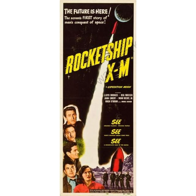 Rocketship X-M Movie Poster Insert 14inx36in 36cmx92cm Art decor Square ...