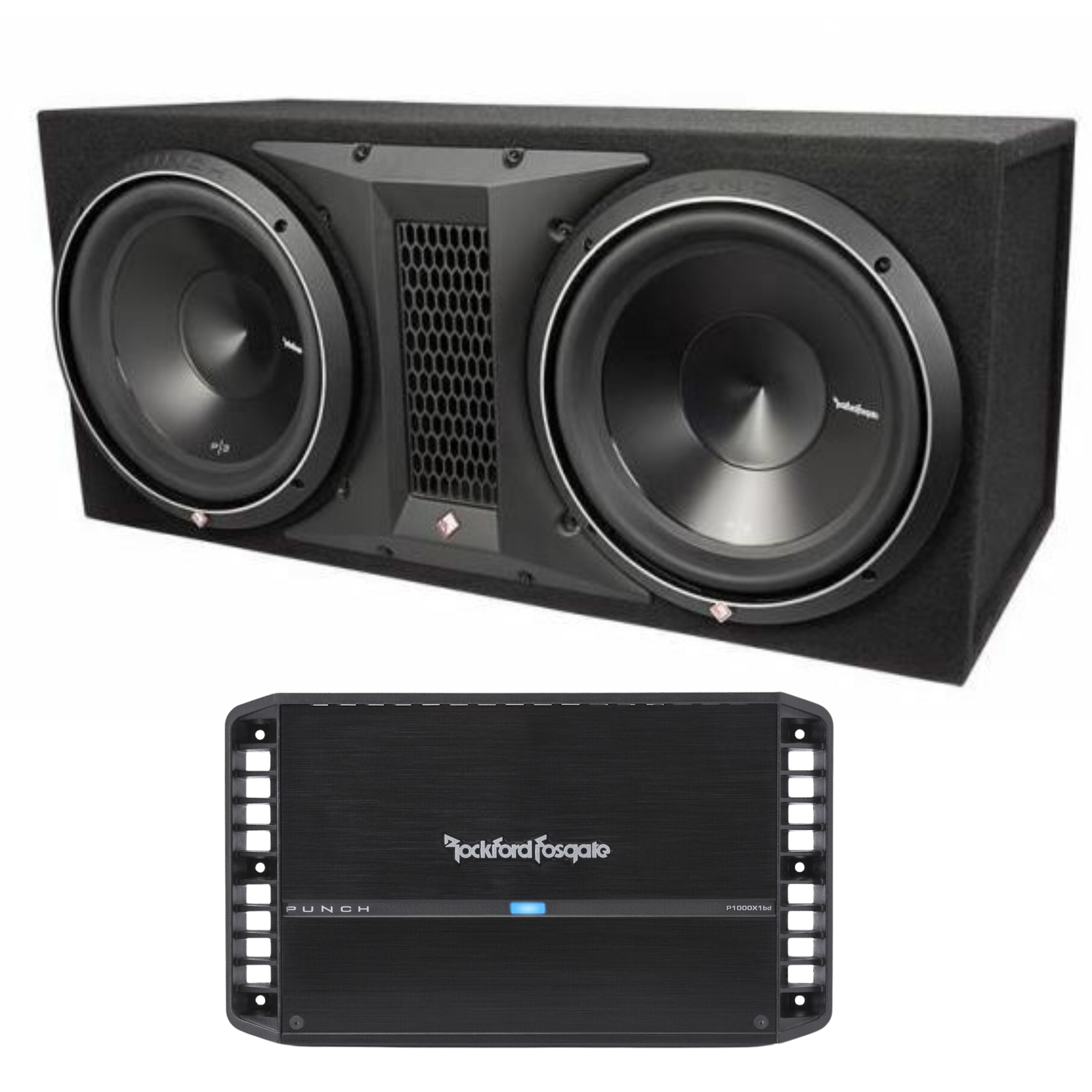 "Rockford Fosgate Car Combo - P3 12"" Subwoofers, Ported Enclosure ...
