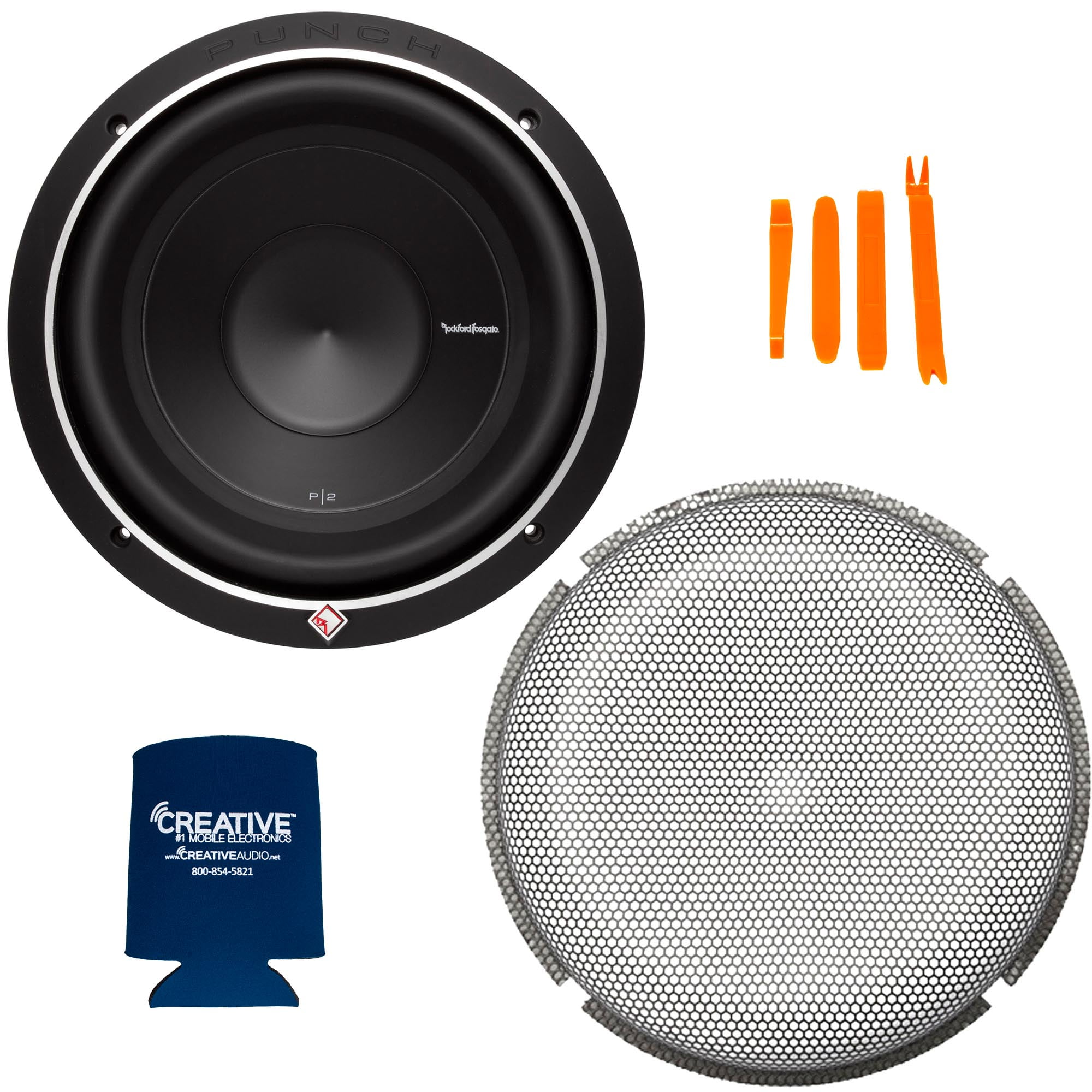 Rockford Fosgate P2D4-10 Punch 10" Subwoofer with P2P3G-10 Grille ...