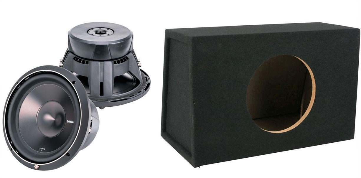 Rockford Fosgate P3D4-12 12" Subwoofer+ Absolute MSHF12 Sub Box ...