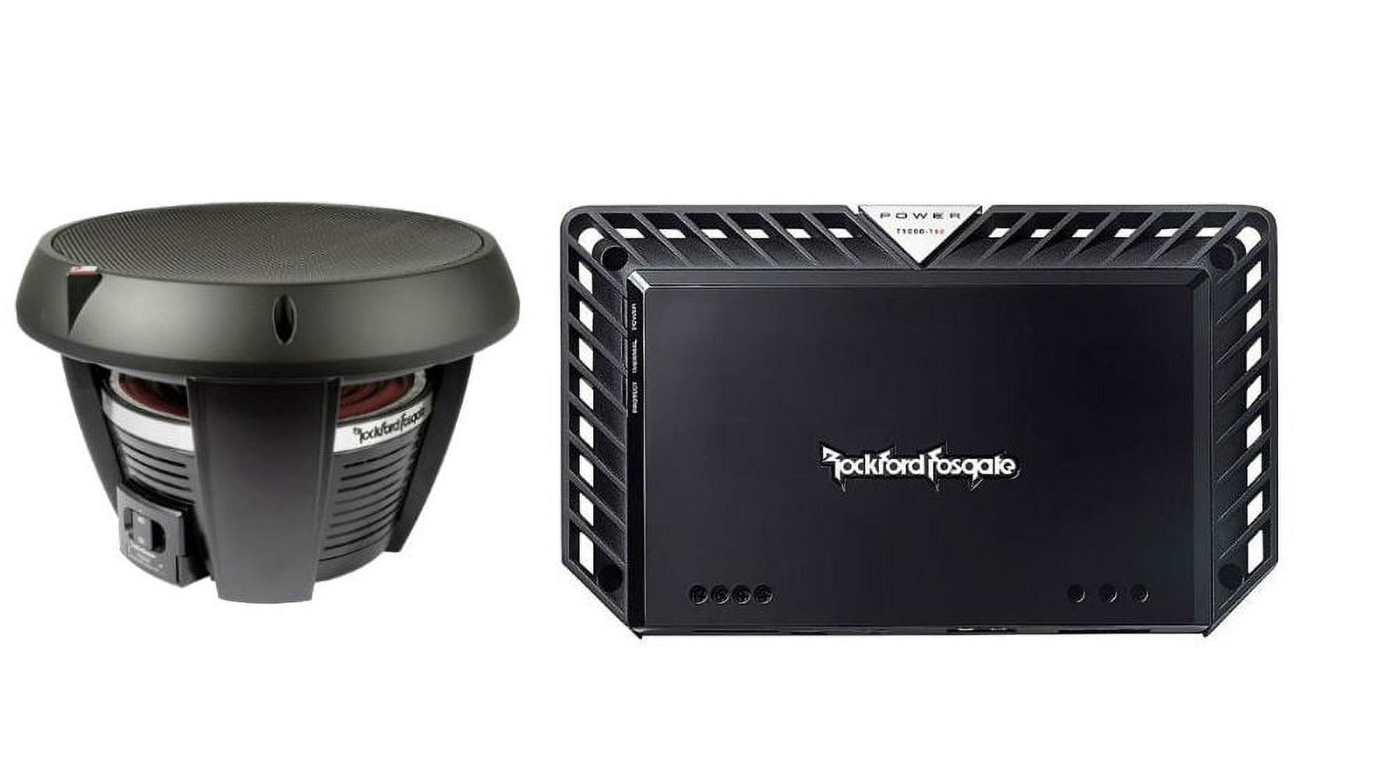 Rockford Fosgate Power T1D412 & Rockford Fosgate T1000-1bdCP 12" dual 4 ...