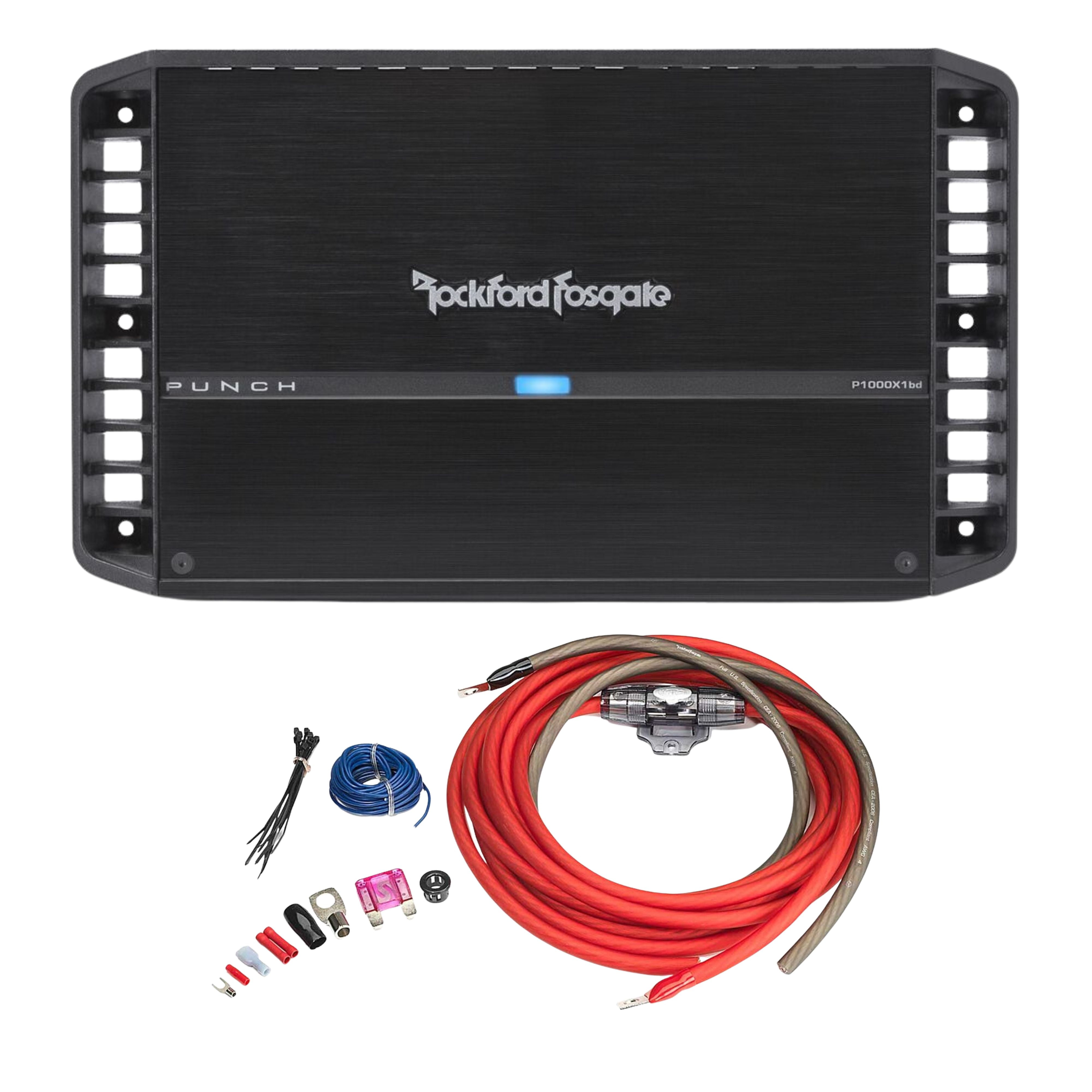 Rockford Fosgate Punch 1000 Watt Class-BD Monoblock Amplifier 1 ohm +Install Kit - Walmart.com
