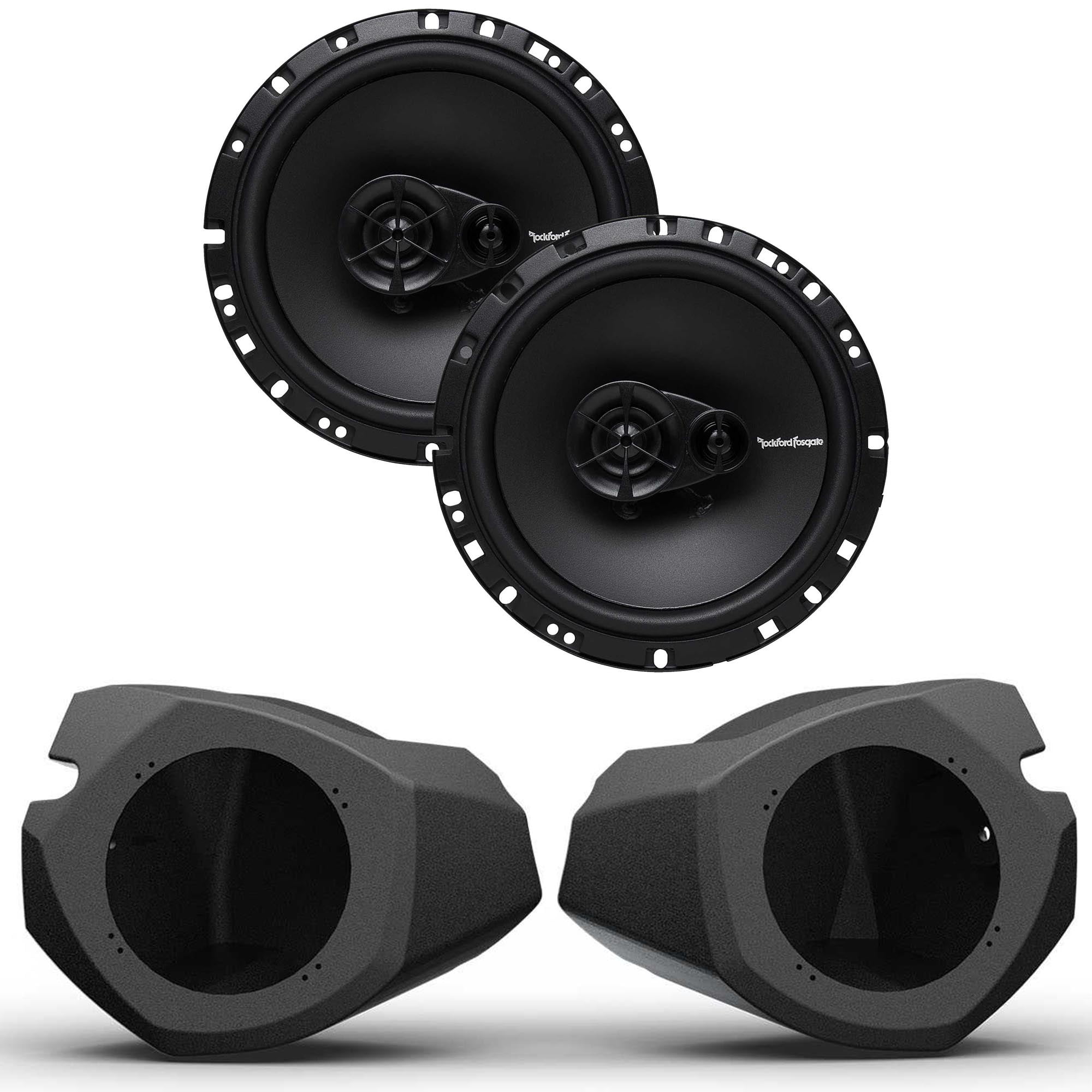 Rockford Fosgate R165X3 6.5” Full Range 3-Way Speakers with RZR14-FSE 6 ...