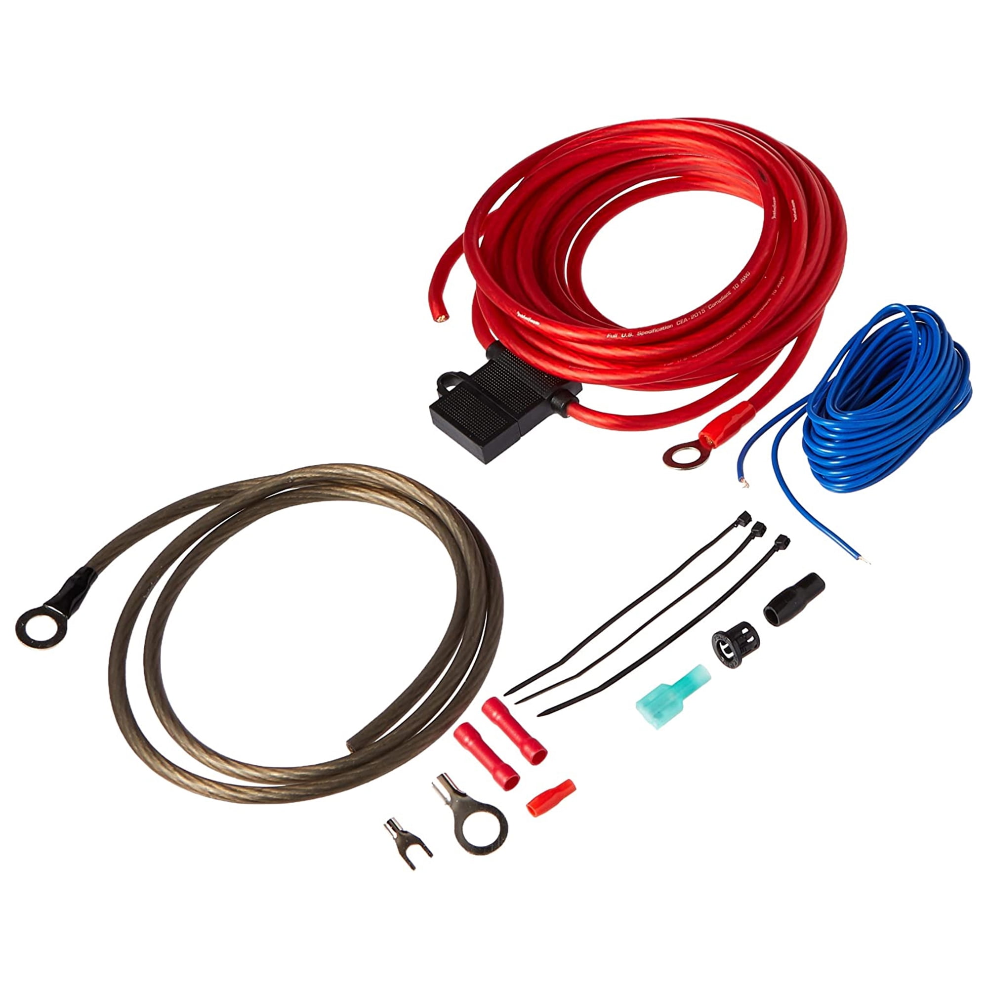 Rockford Fosgate RFK10 10 AWG Car Amplifier Power & Ground Installation ...