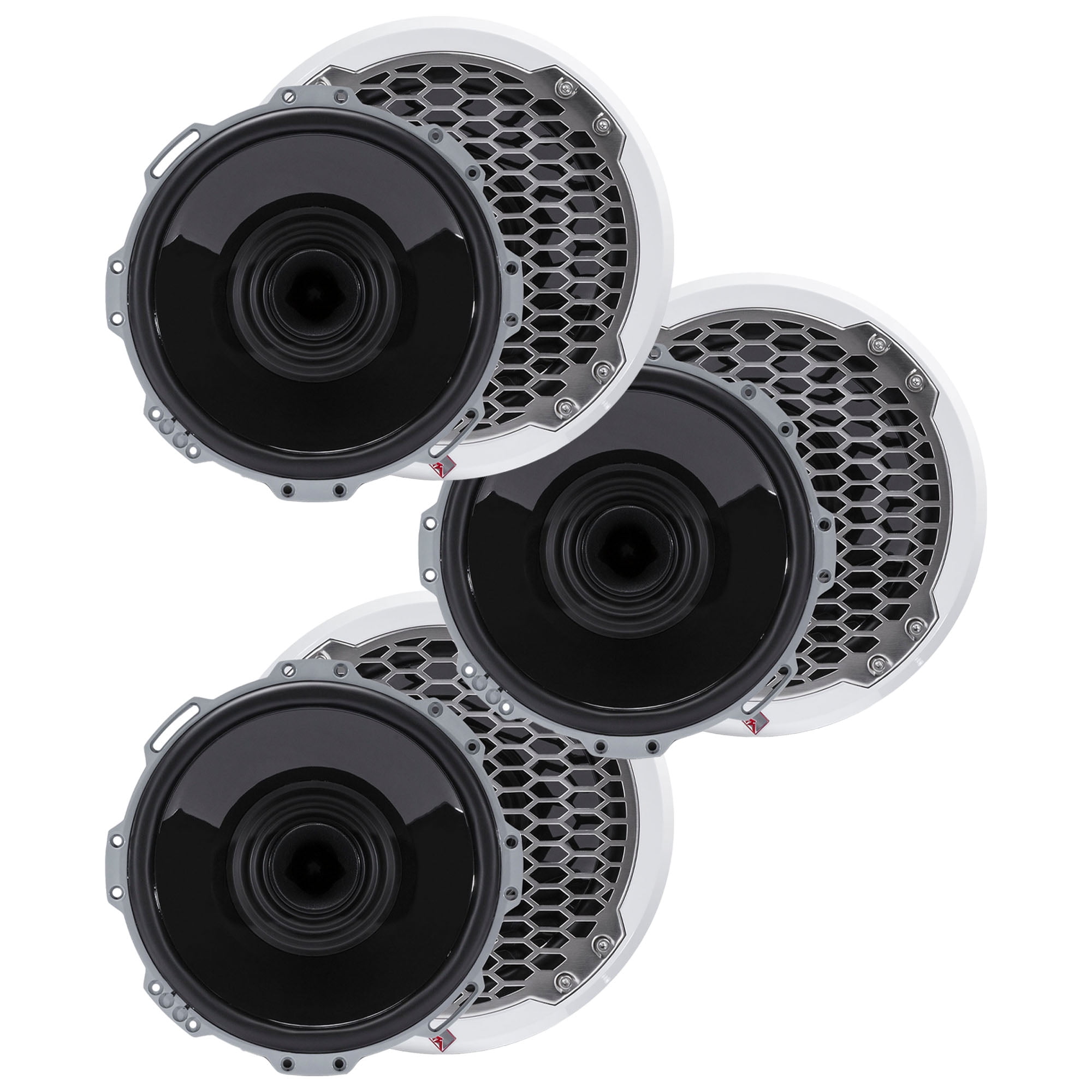 Rockford Fosgate - Three Pairs of PM282H Punch Marine 8" Full Range Speakers w/ Horn Tweeters ...
