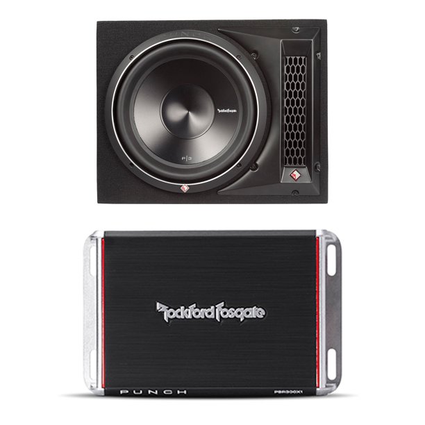 Rockford P3S-1X12 Single 12" Shallow DVC P3 Series Subwoofer in Ported ...