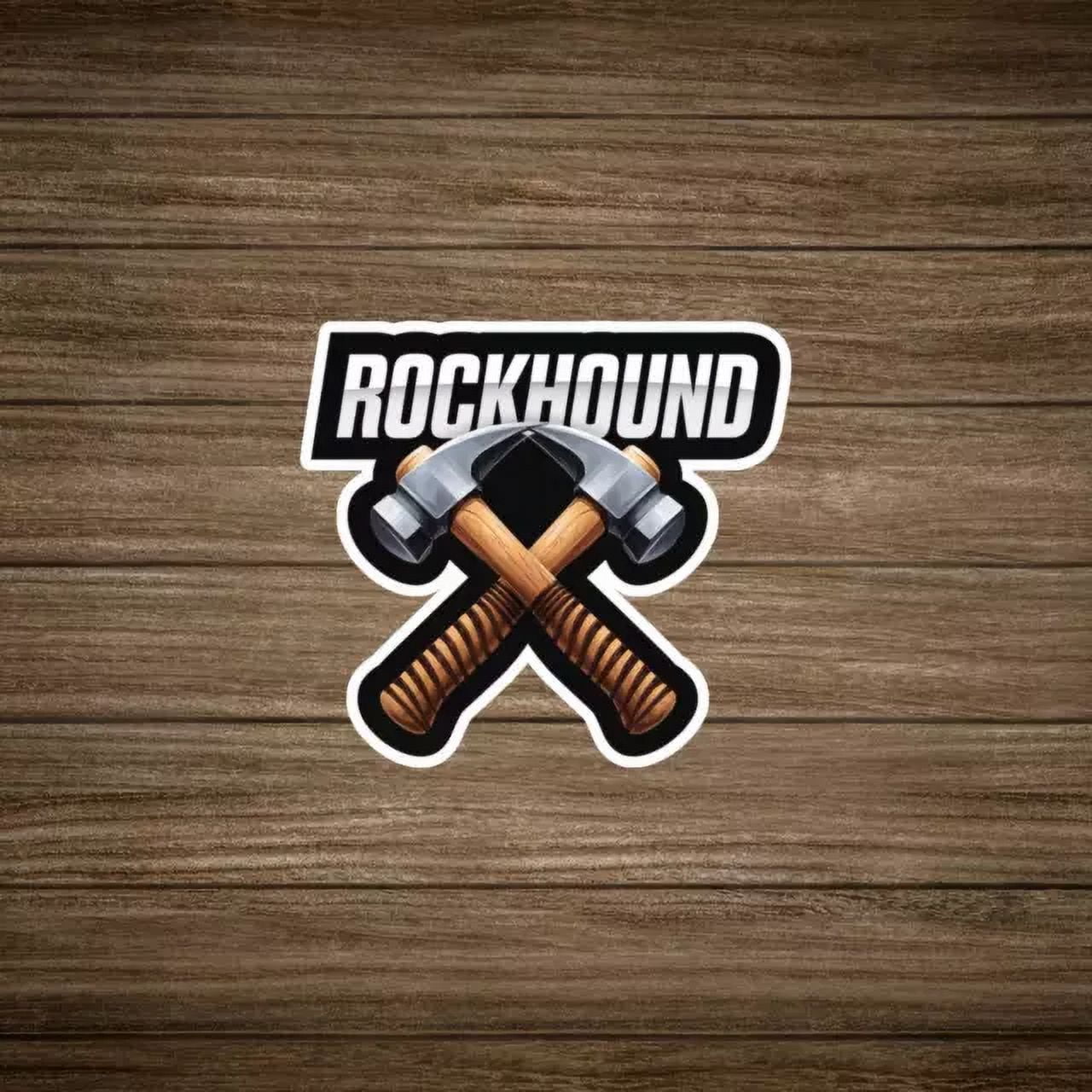 Rockhound Sticker - Hammer Geology Rock Collecting Decal For Rock ...
