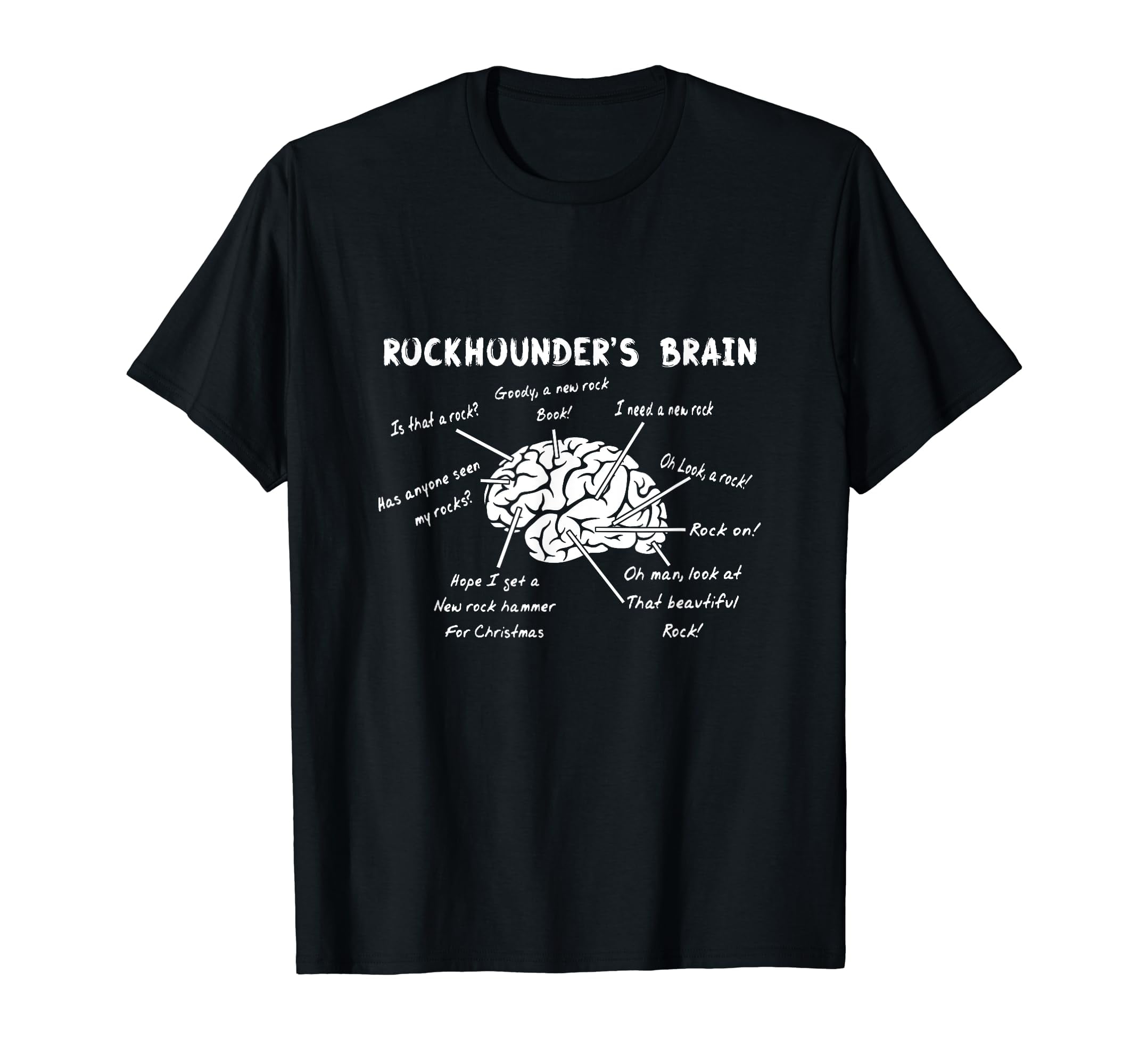 Rockhounders brain Rockhounding Geologist Geology T-Shirt - Walmart.com