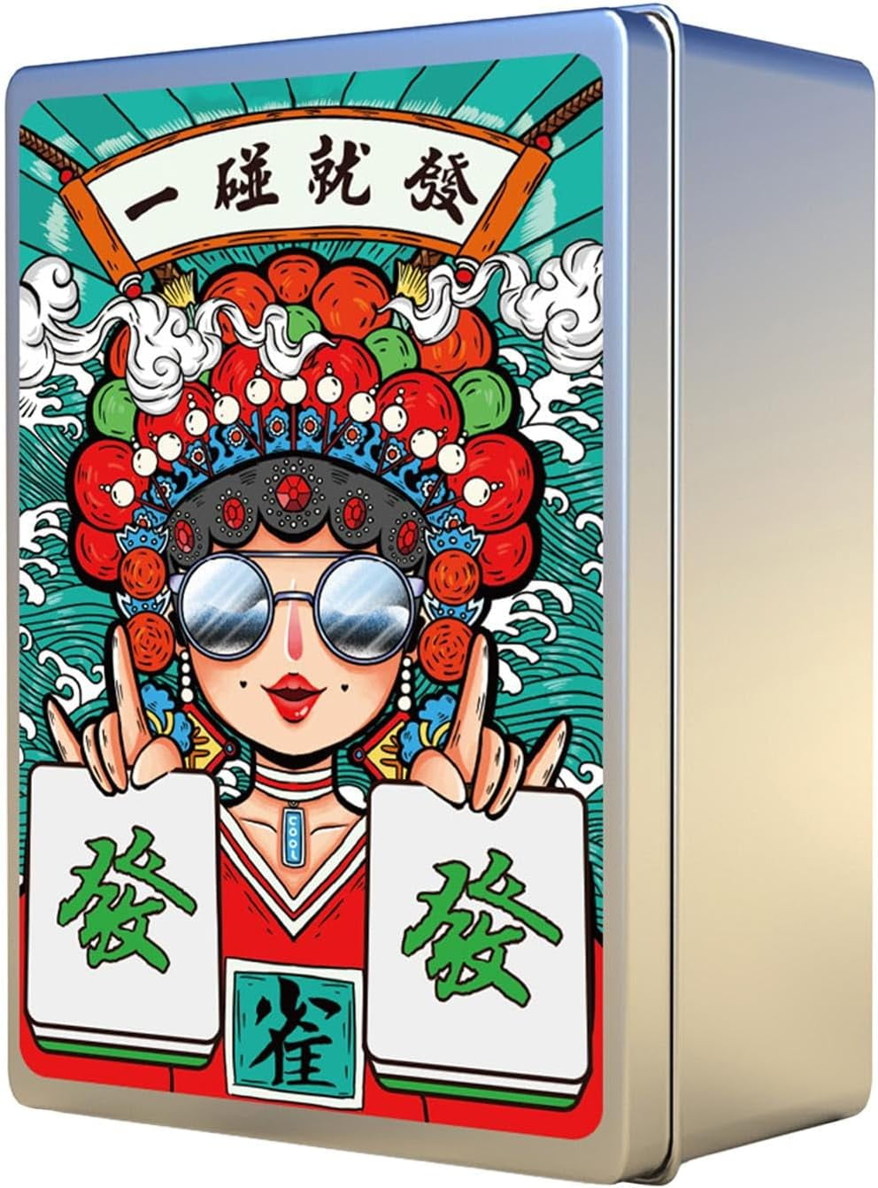 Rockible Mahjong Playing Cards 144 Cards/Set Waterproof Games ...