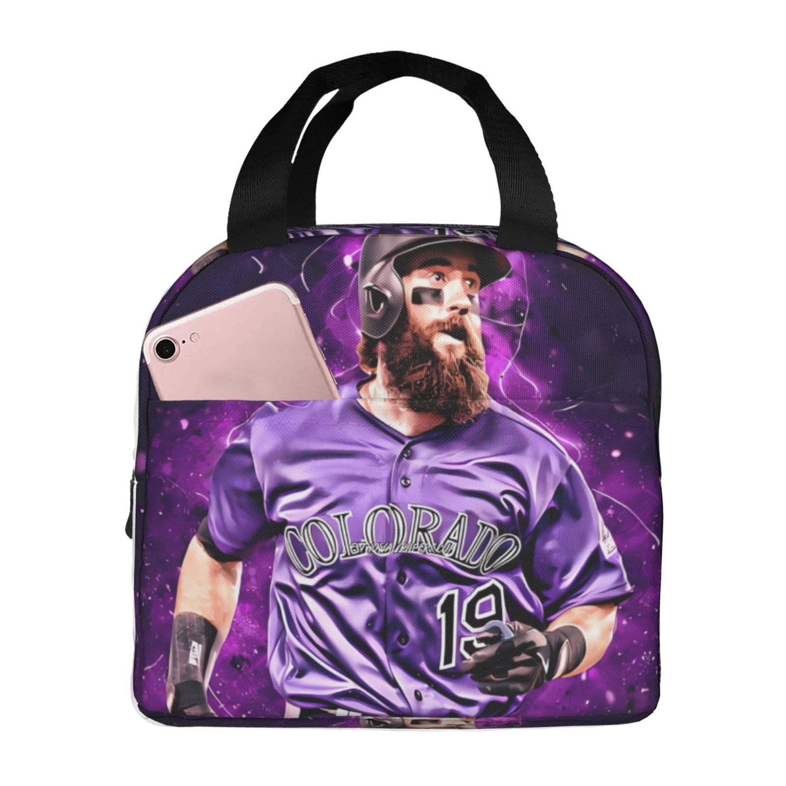 Rockies Baseball Team Campus Insulated Lunch Bag, Leak-Proof Lunch Box ...