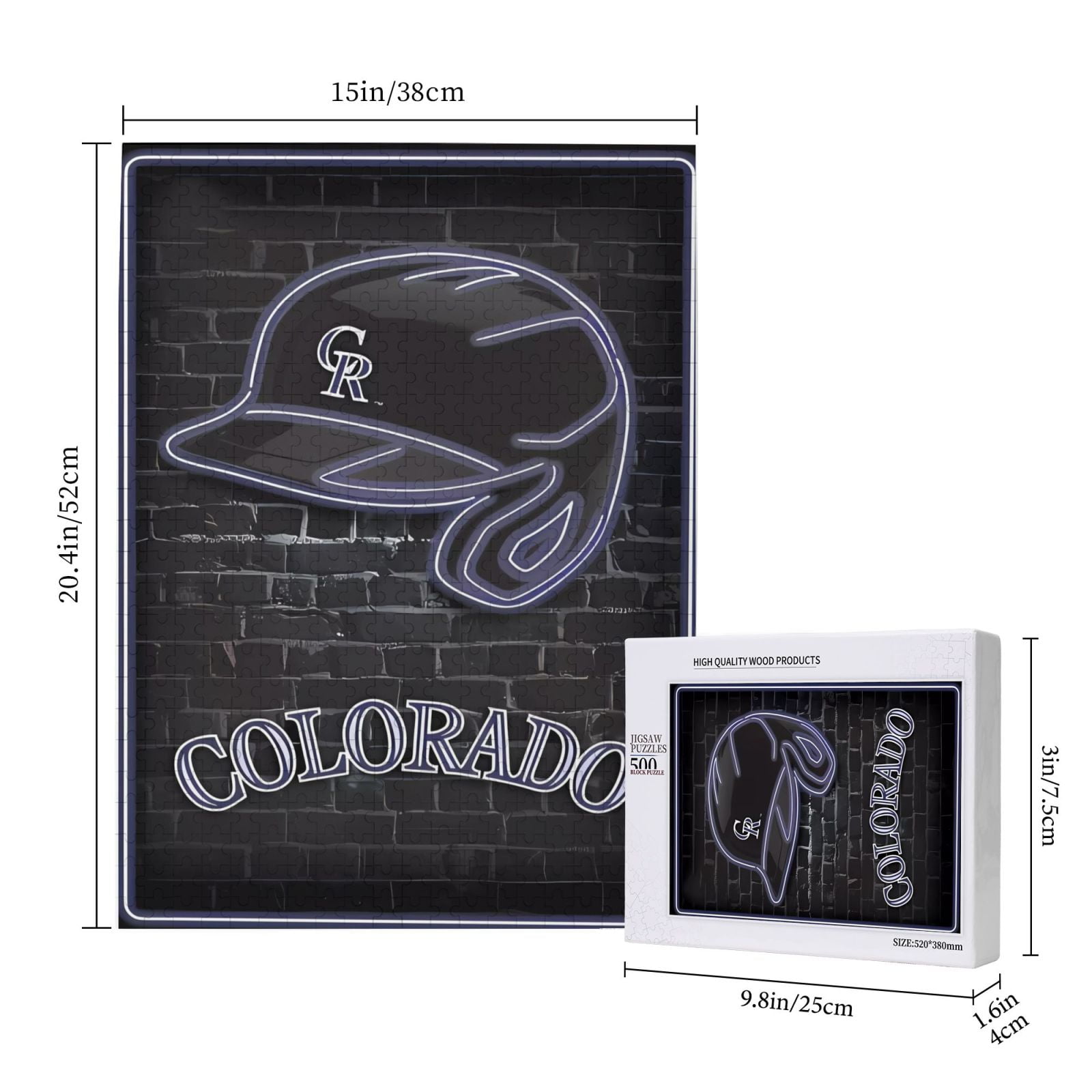 Rockies Baseball Team Customized Adult Jigsaw Puzzle 500 Pieces ...