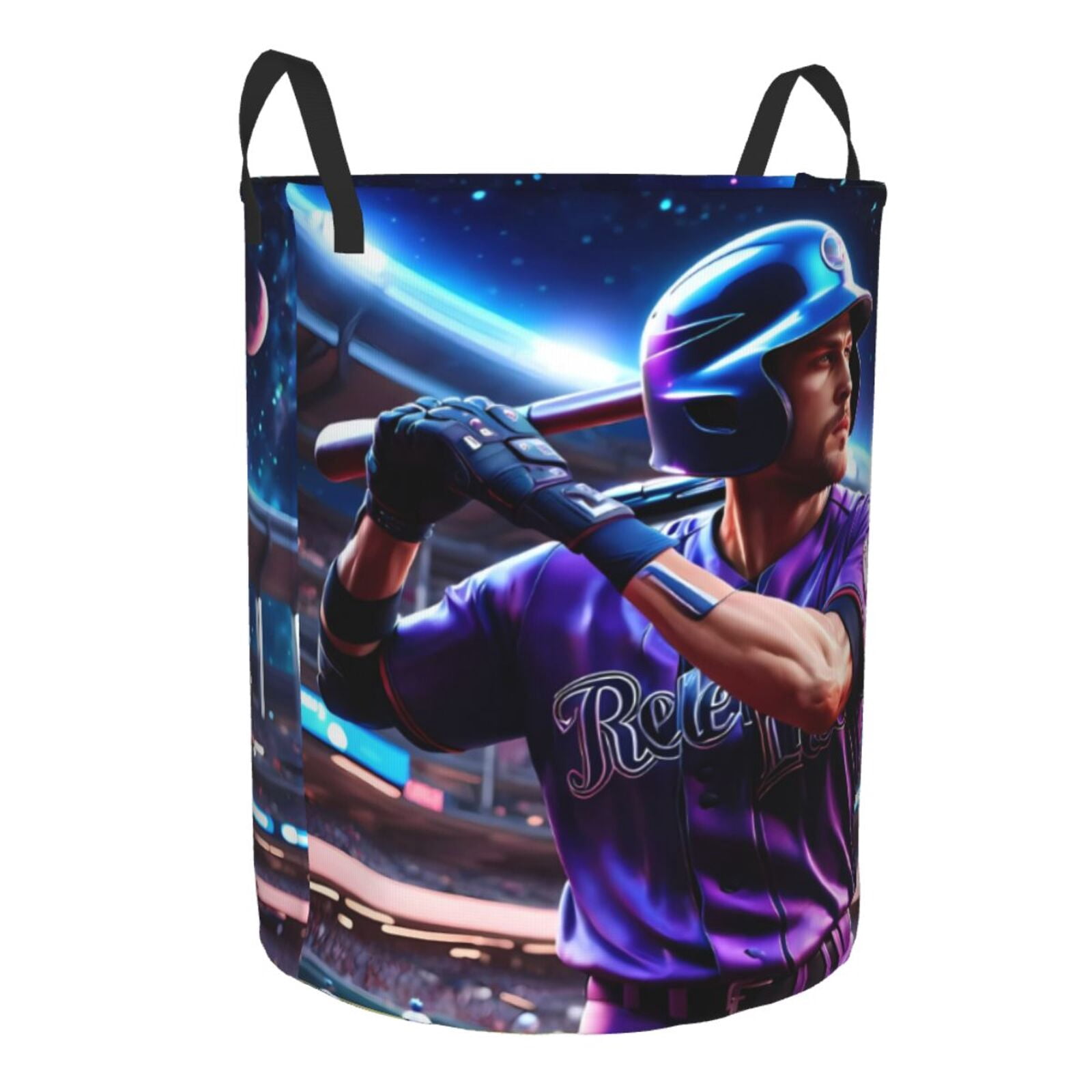 Rockies Baseball Team Round Single Layer Laundry Basket, Cute Boys ...
