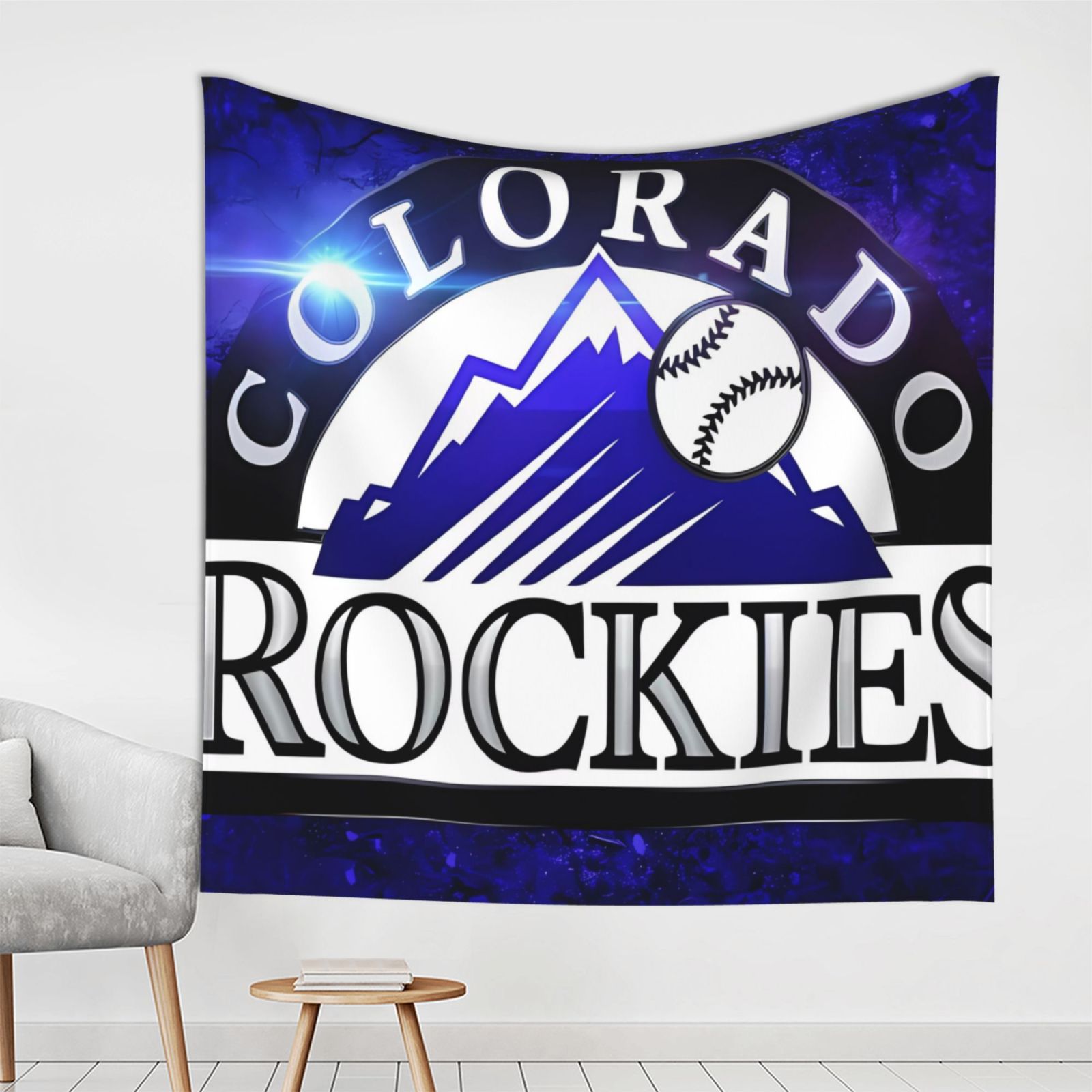 Rockies Baseball Team Themed Wall Hanging 59x59 Inches, Luxurious ...