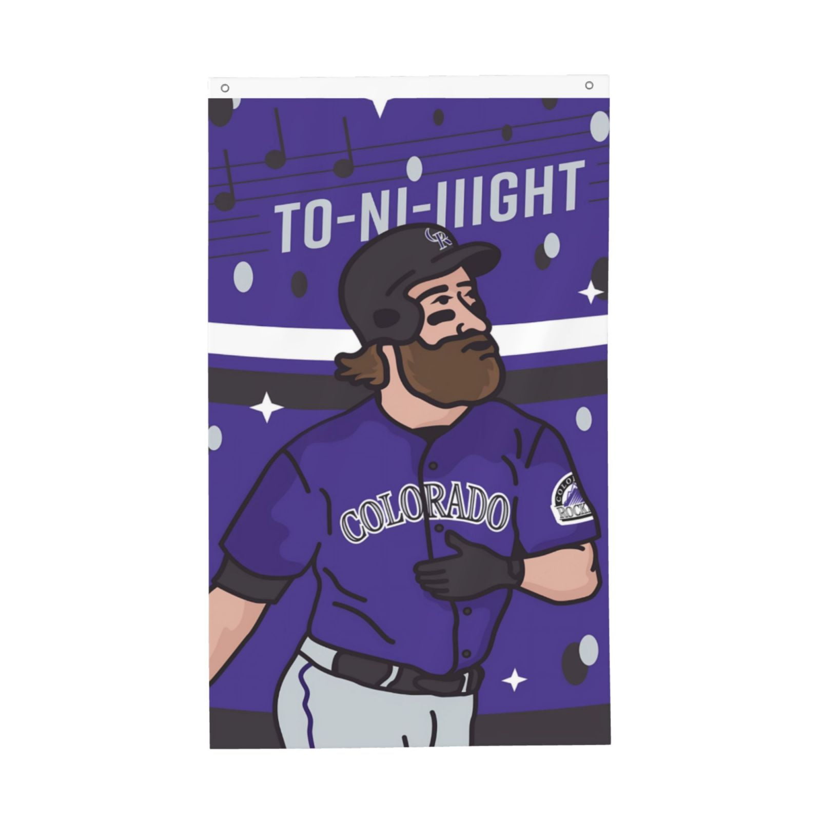 Rockies Team Garden Flag Indoor Outdoor Decoration Double Sided Flag ...
