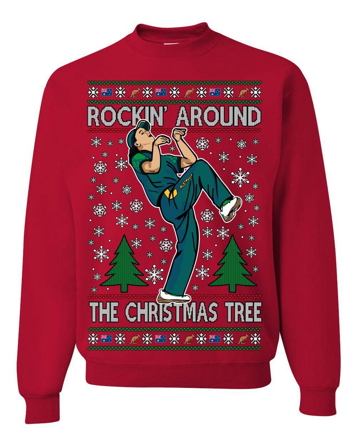 Rockin Around the Christmas Tree Raygun Viral Meme Australian AUS Shirt ...