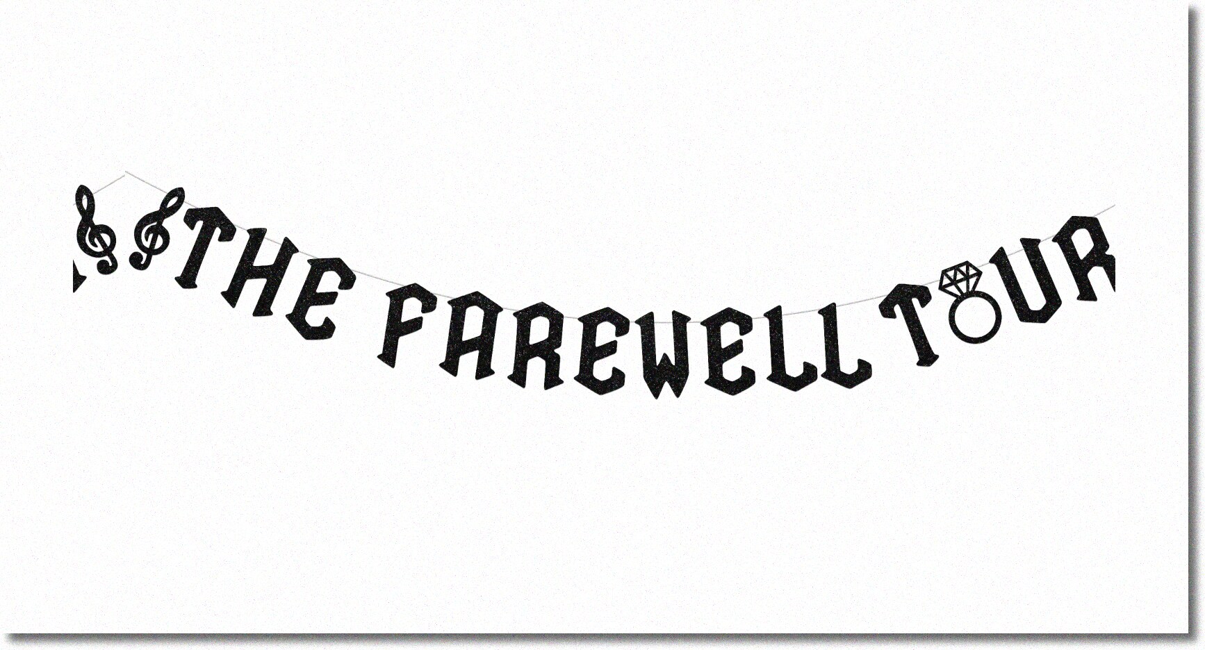 Rockin' Farewell Tour Party Kit - Gold Glitter Music Bachelorette ...